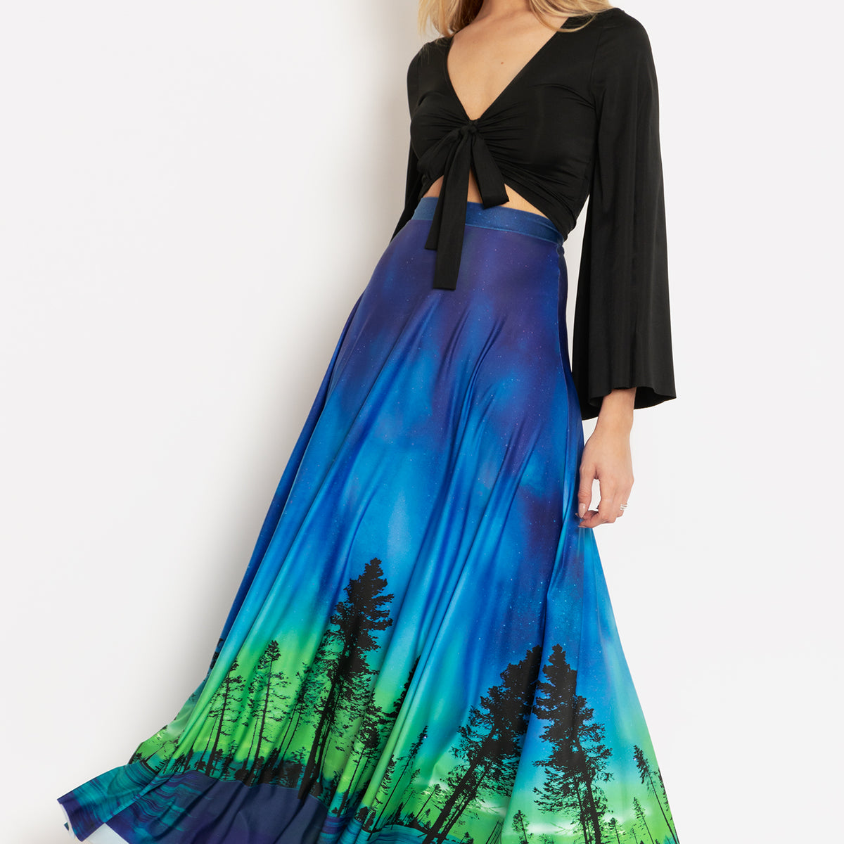 Aurora Skye Maxi Skirt - Limited – BlackMilk Clothing