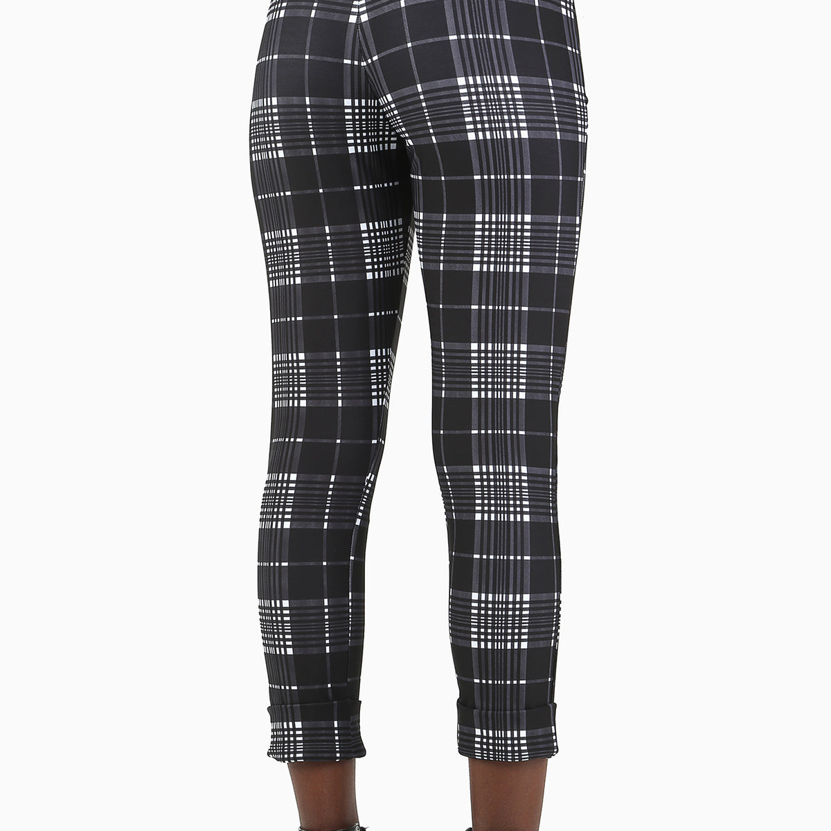 Tartan Mono Cuffed Pants - Limited – BlackMilk Clothing