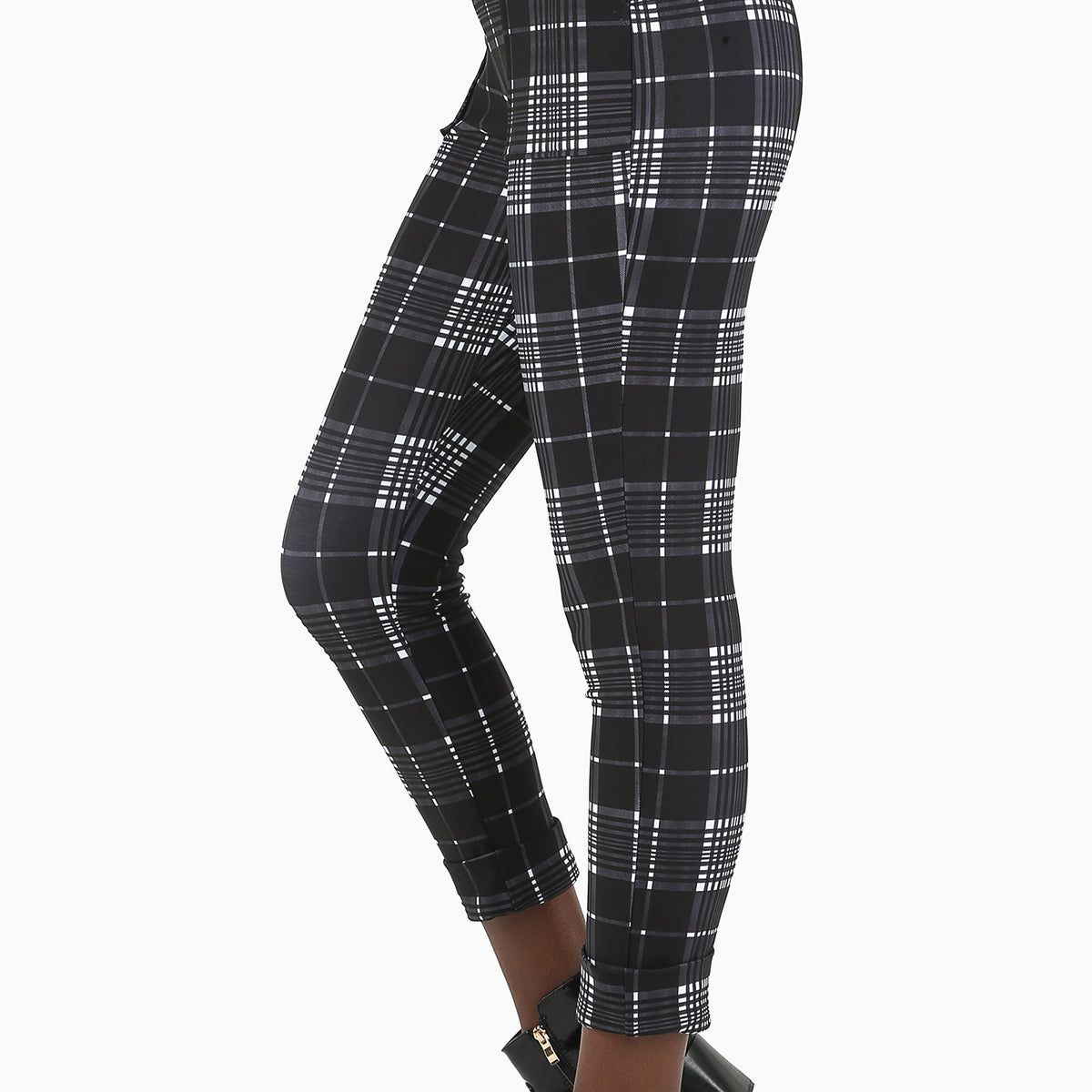 Tartan Mono Cuffed Pants - Limited – BlackMilk Clothing