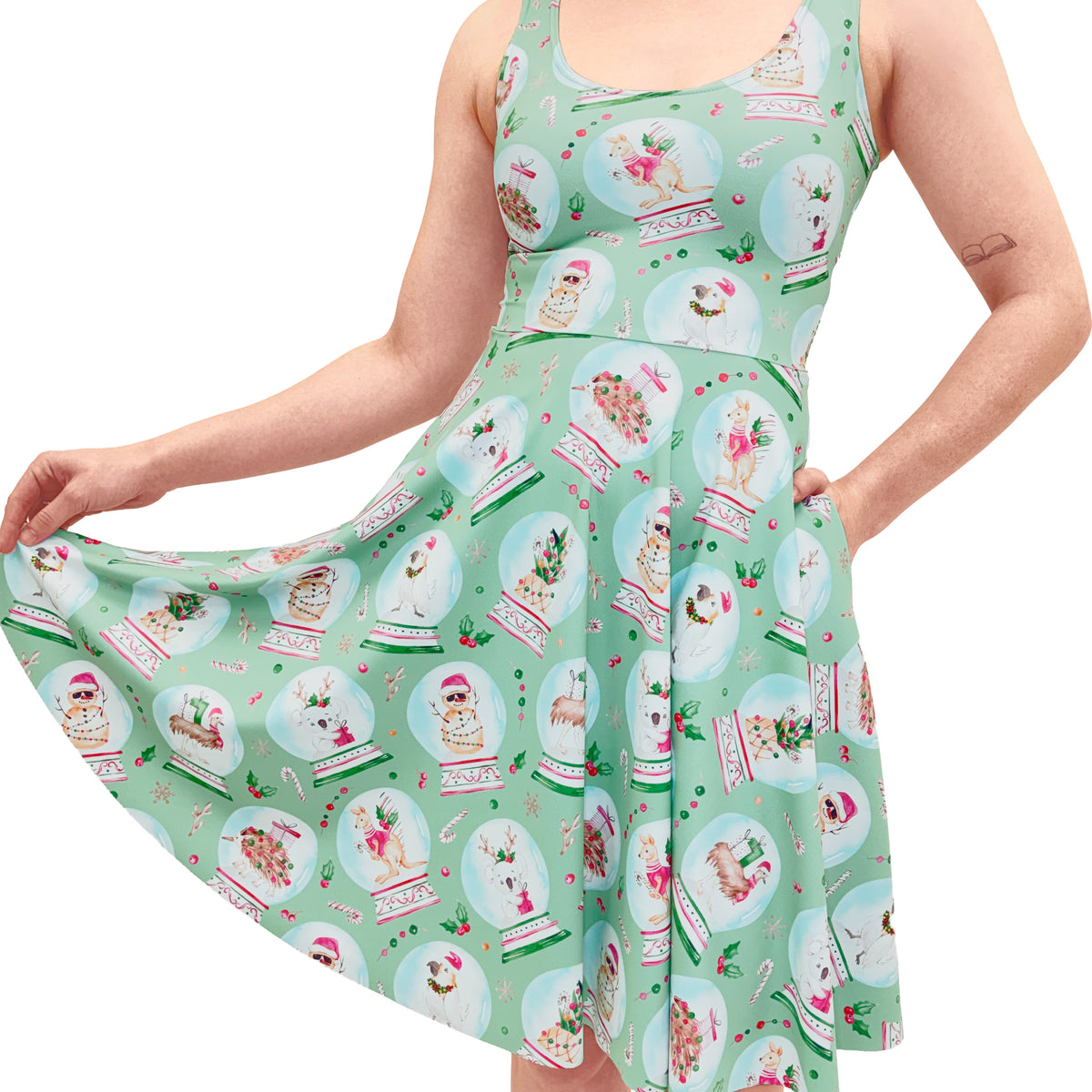 A Little Aussie Christmas Scoop Longline Dress - Limited – BlackMilk ...