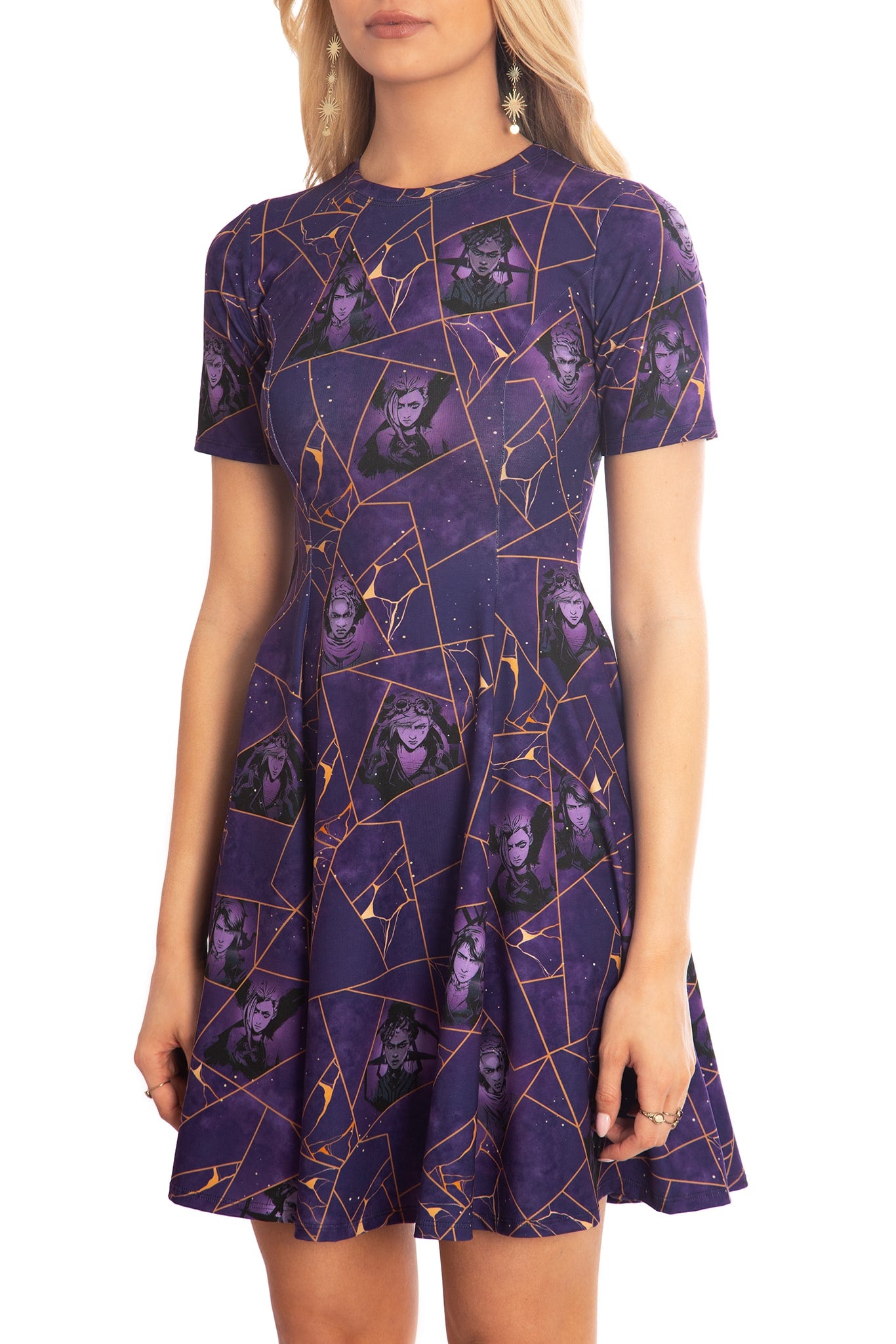 Kintsugi Longline Evil Tee Dress - Limited – BlackMilk Clothing