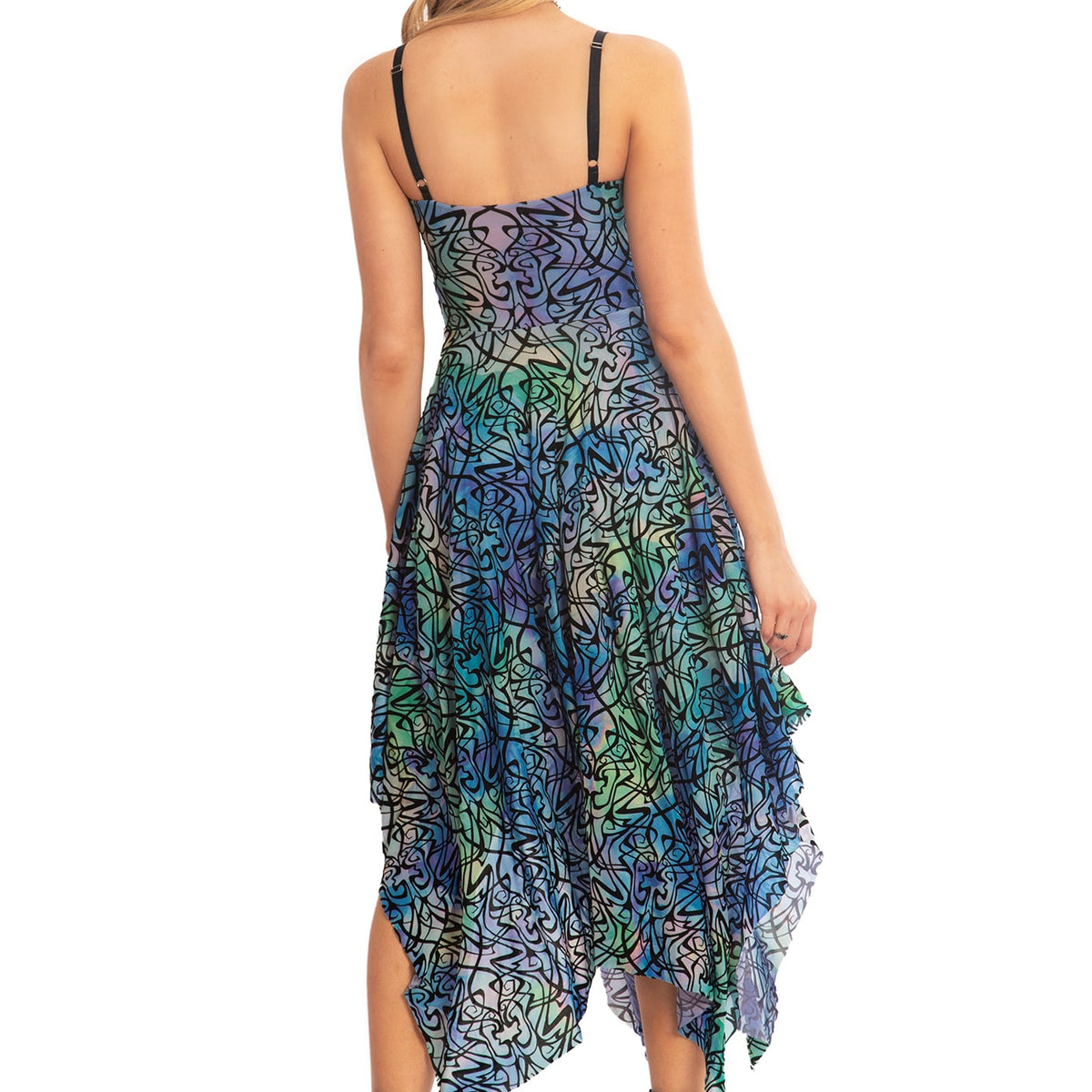Stained Glass Zaun Handkerchief Dress - Limited – BlackMilk Clothing