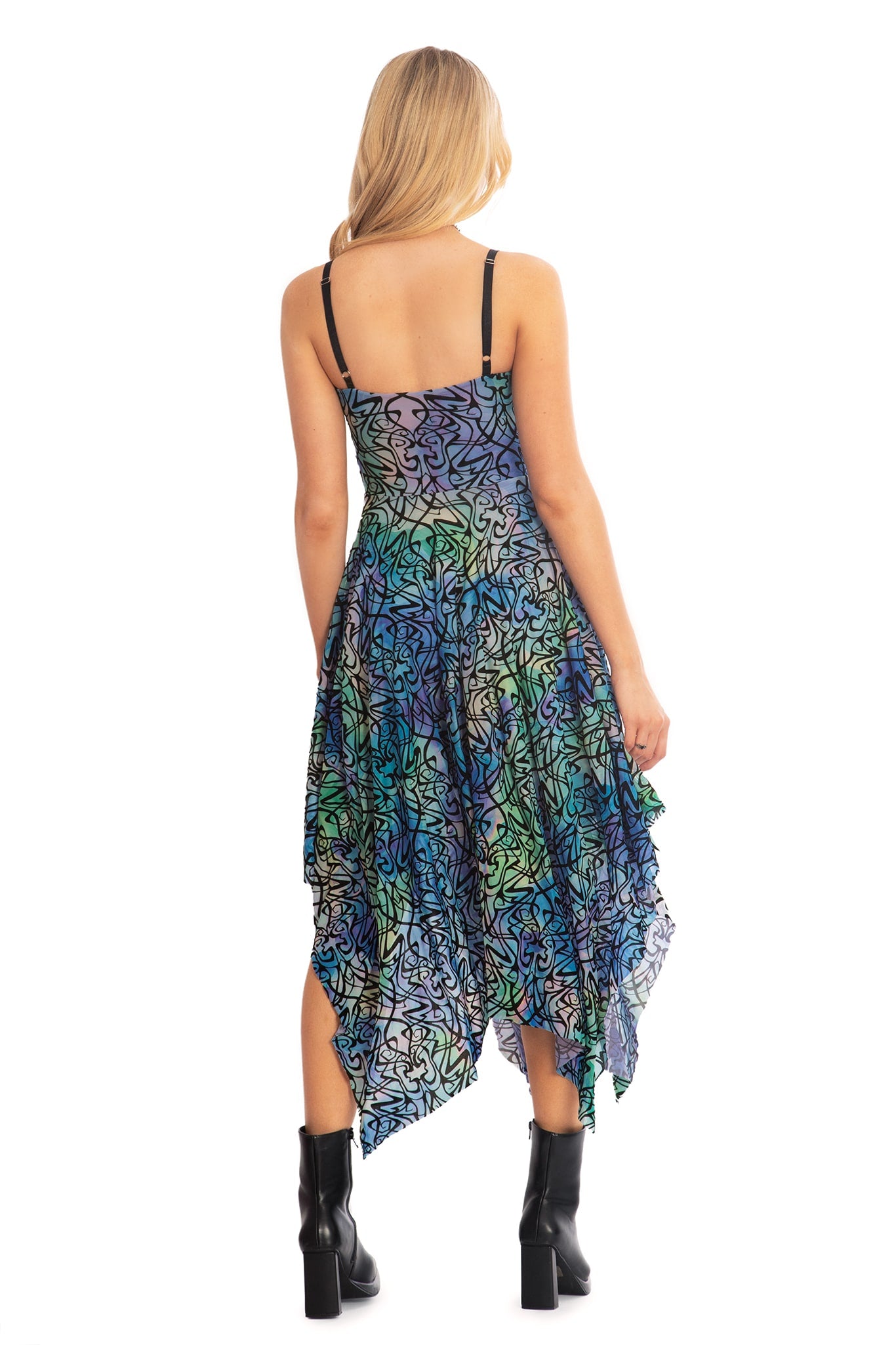 Stained Glass Zaun Handkerchief Dress - Limited – BlackMilk Clothing