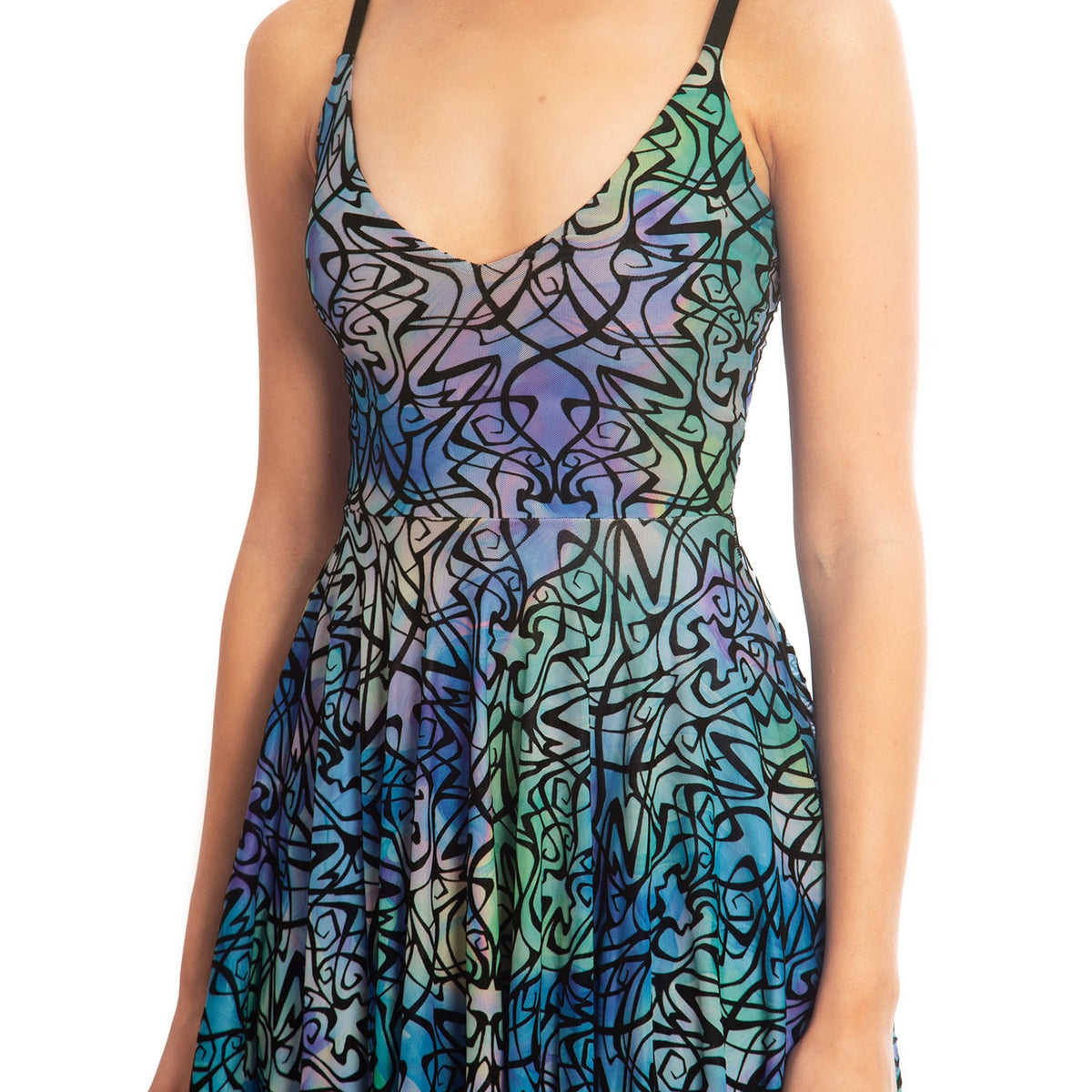 Stained Glass Zaun Handkerchief Dress - Limited – BlackMilk Clothing