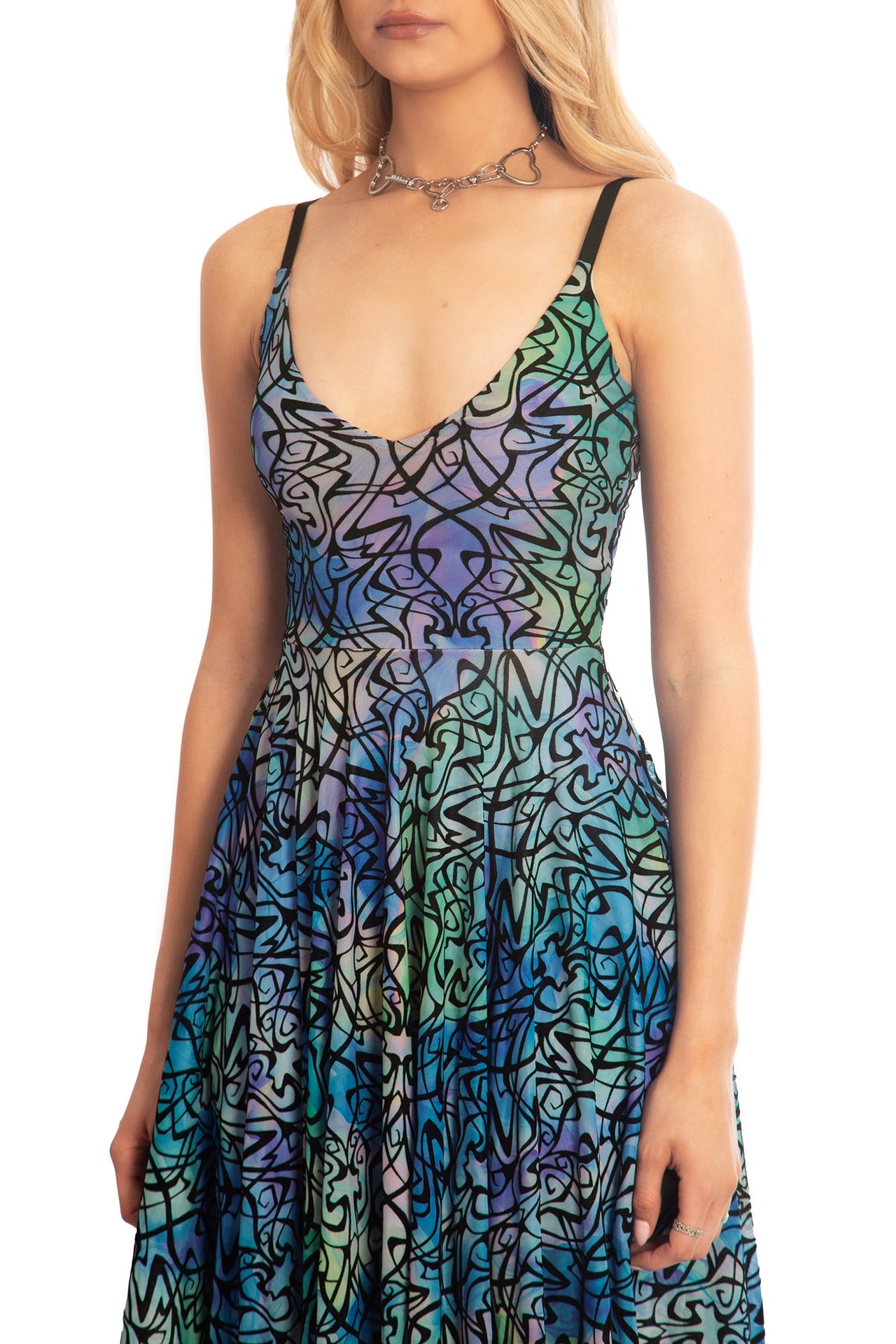 Stained Glass Zaun Handkerchief Dress - Limited – BlackMilk Clothing