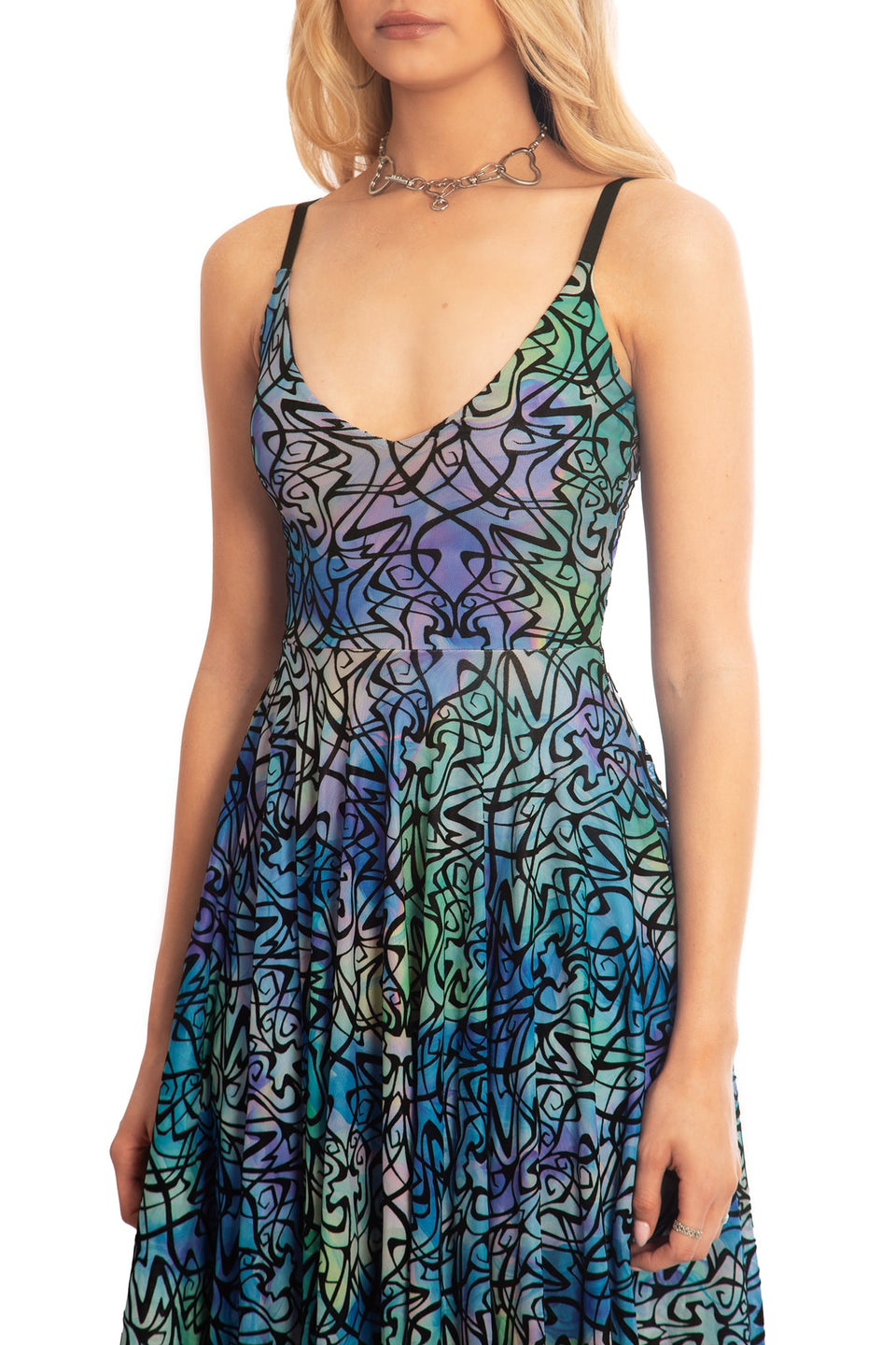 Stained Glass Zaun Handkerchief Dress - Limited – BlackMilk Clothing