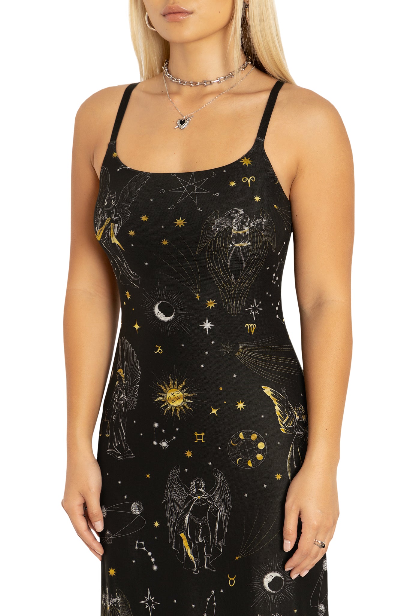 Archangels Sheer A-Line Maxi Dress - Limited – BlackMilk Clothing