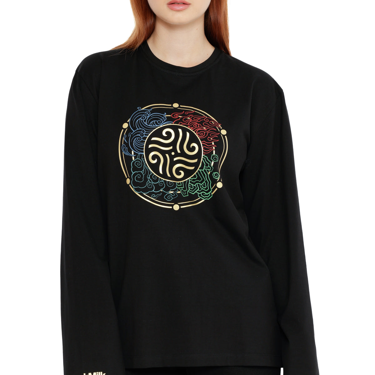 All Elements Talisman Long Sleeve Oversized Boyfriend Tee – BlackMilk ...
