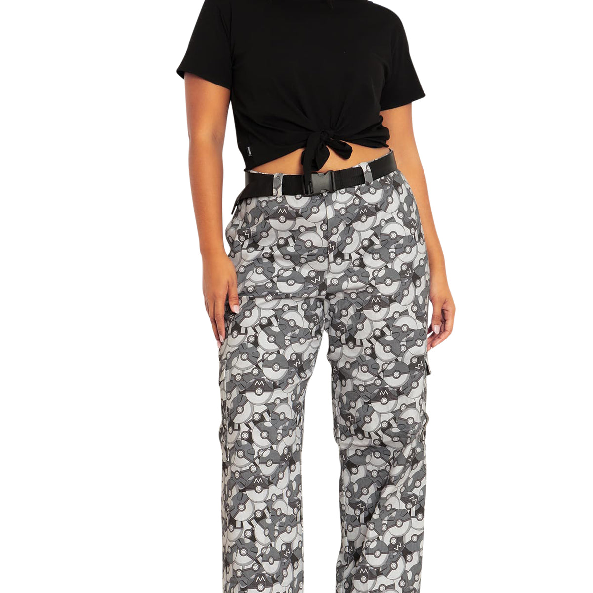 Poké Ball Grey Straight Leg Cargo Pants - Limited – BlackMilk Clothing