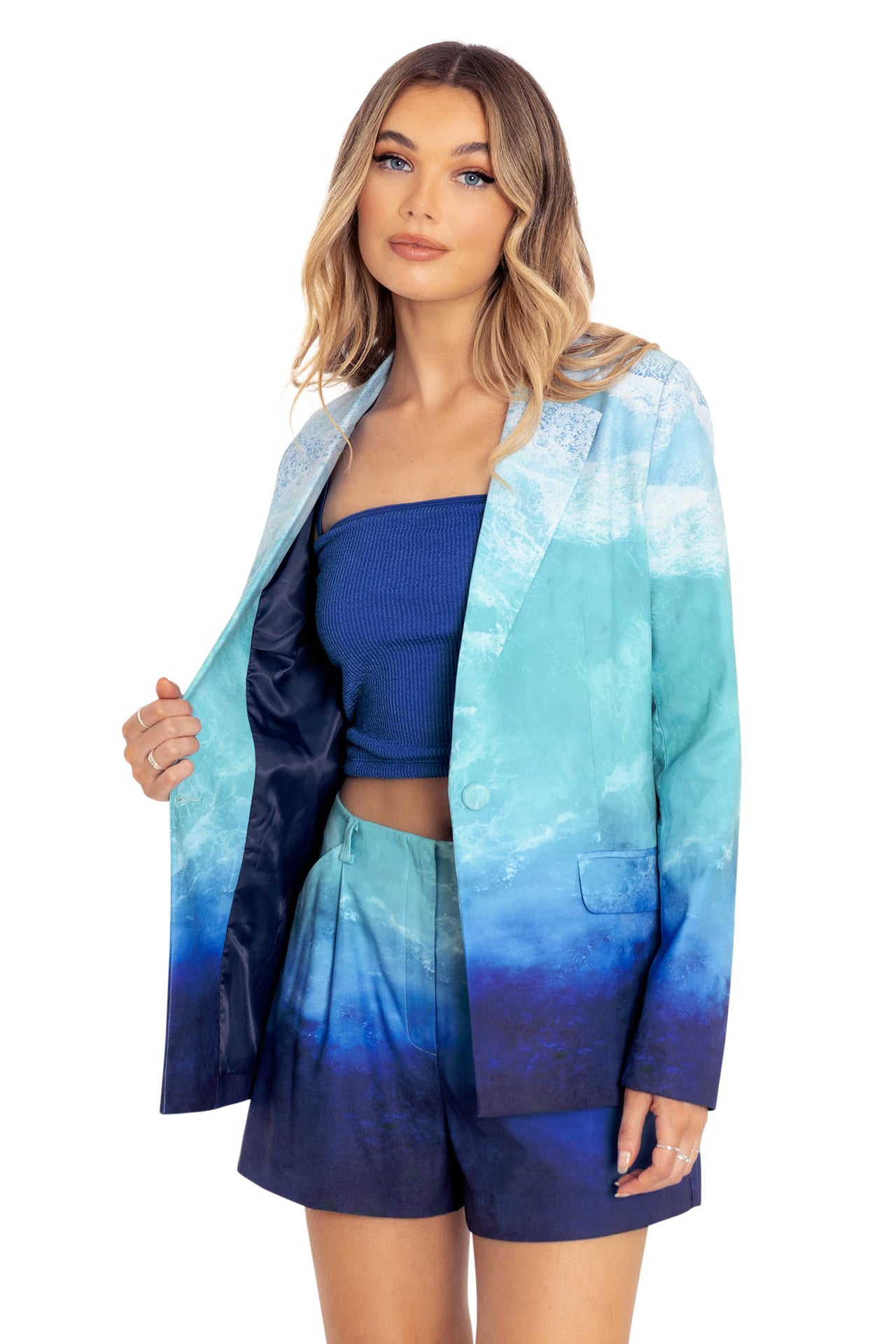 Ocean Waves Blazer - Limited – BlackMilk Clothing