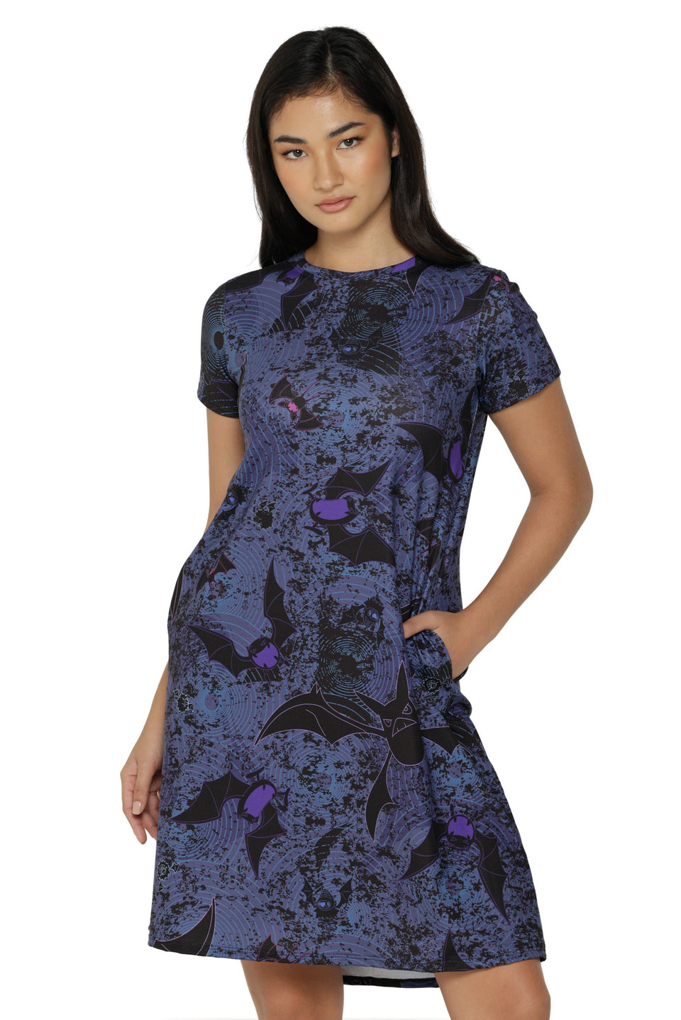 Bat Evolution Longline Swing Tee Dress - Limited – BlackMilk Clothing