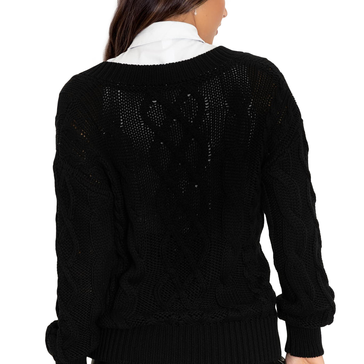 Black Cable Knit Sweater - Limited – BlackMilk Clothing