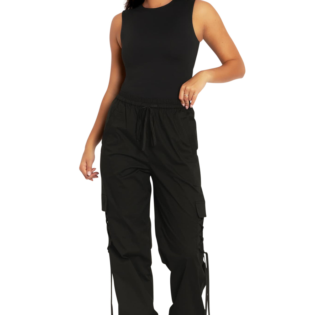 Black Comfy Cargo Pants - Limited – BlackMilk Clothing