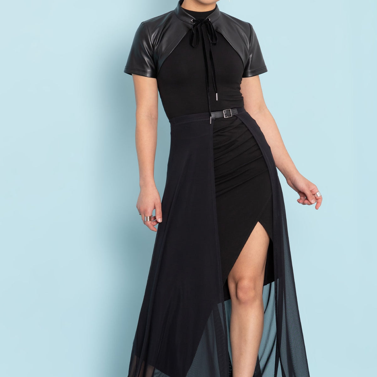 Sheer Overlay Maxi Skirt – BlackMilk Clothing