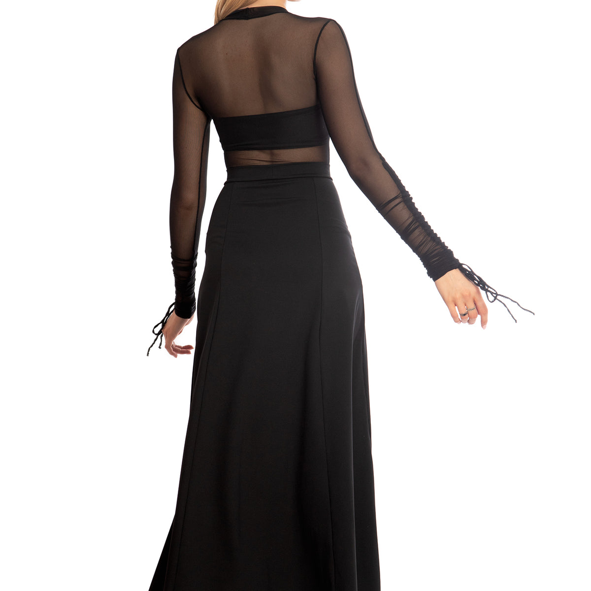 Matte Black Laced Split Skirt - Limited – BlackMilk Clothing