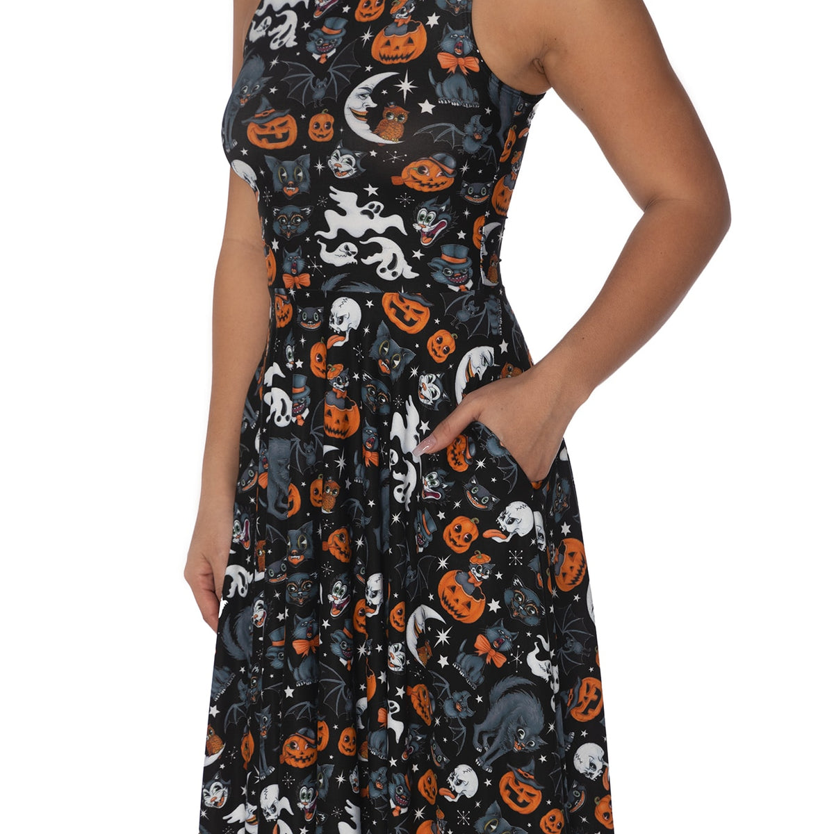 Trick Or Treat Black Princess Midi Dress - Limited – BlackMilk Clothing