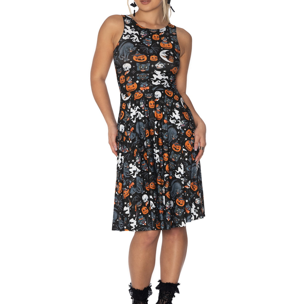 Trick Or Treat Black Princess Midi Dress - Limited – BlackMilk Clothing
