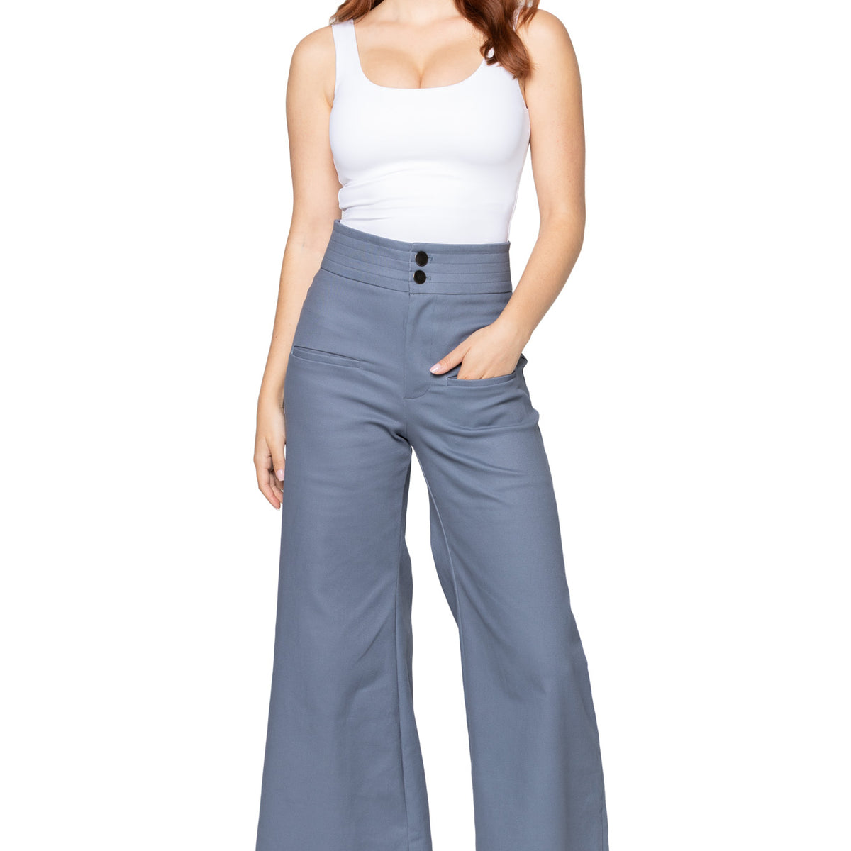 Slate Sweeper Wide Leg Pants - Limited – BlackMilk Clothing