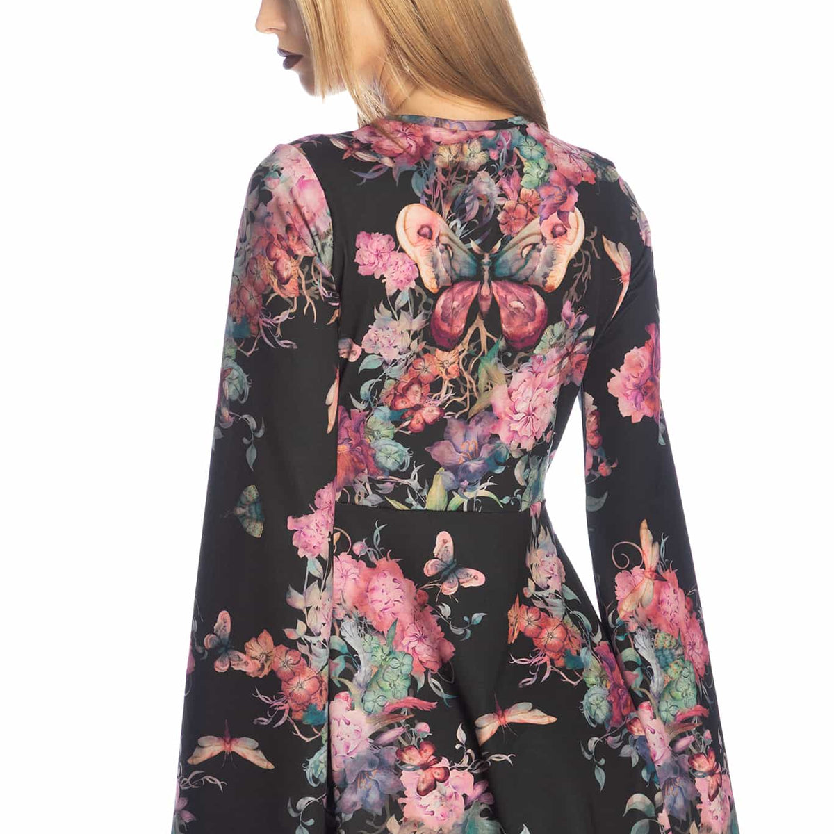 Bombyx Mori Bell Sleeve Dress - Limited – BlackMilk Clothing