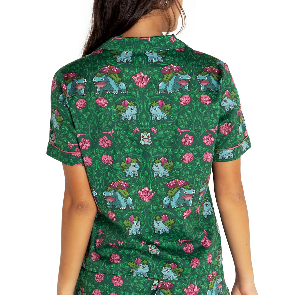 Bulbasaur Evolution Soft Button Up Sleep Shirt - Limited – BlackMilk ...
