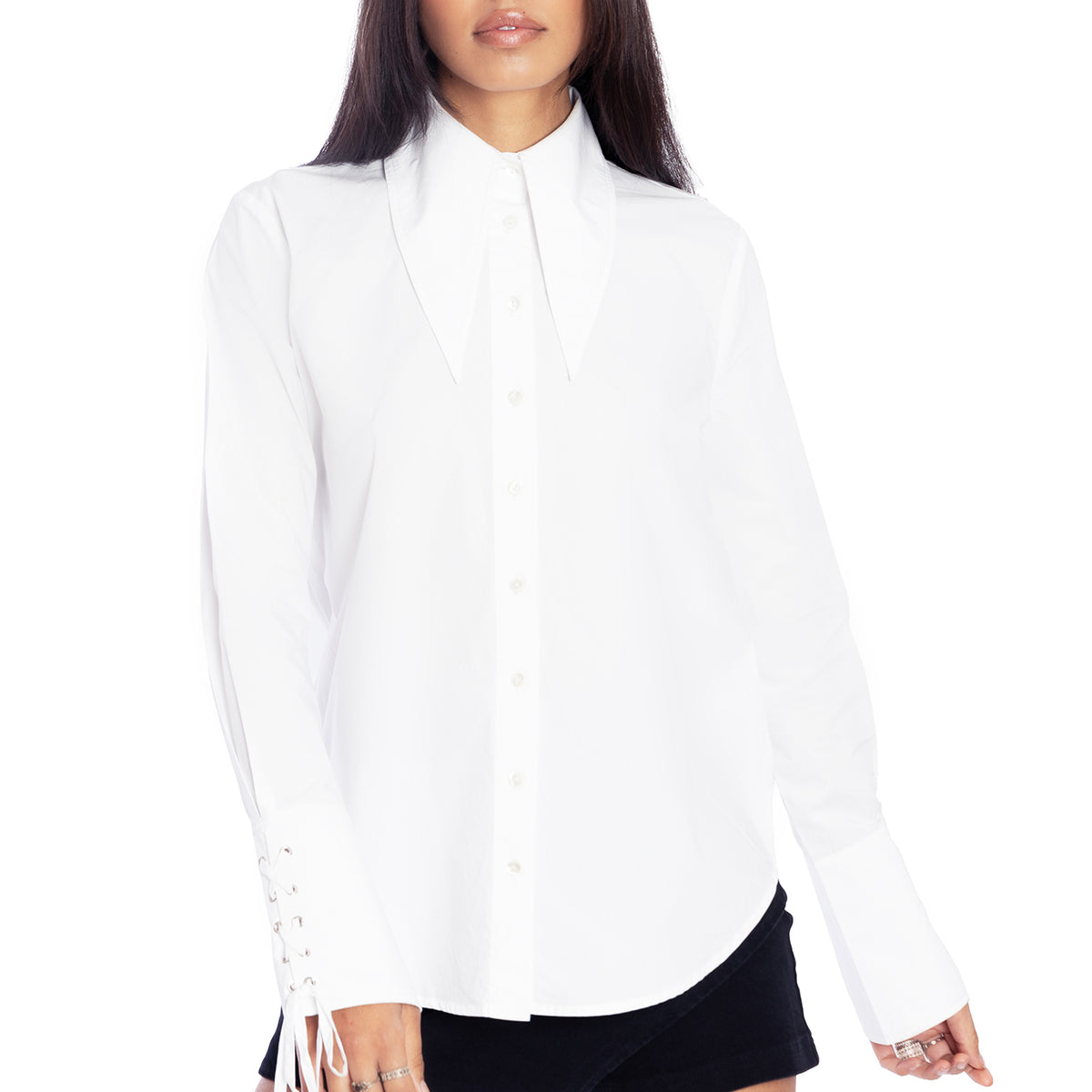 Ceremony Lace Up Back Shirt - Limited – BlackMilk Clothing