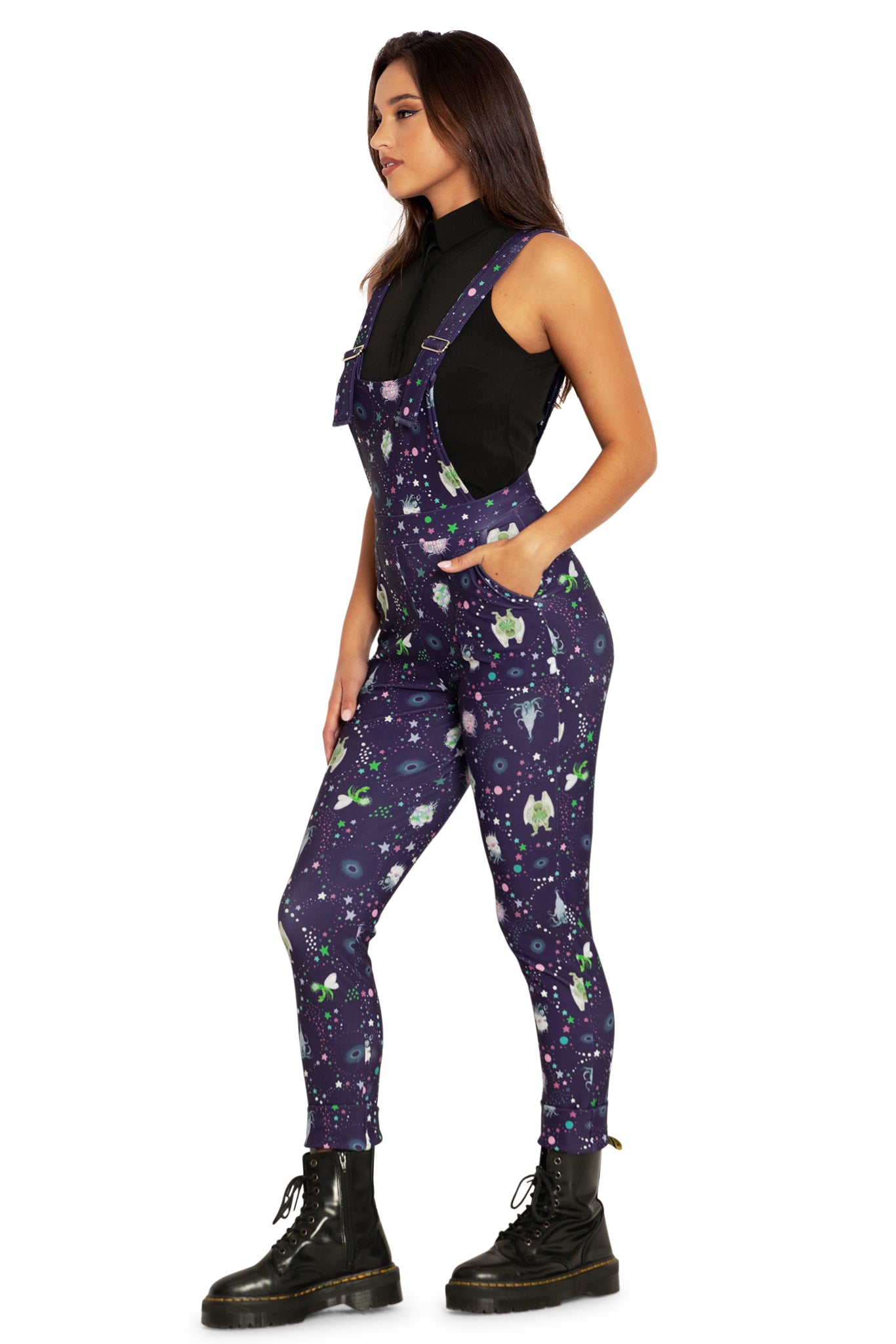 Cosmic Monsters Overalls - Limited – BlackMilk Clothing