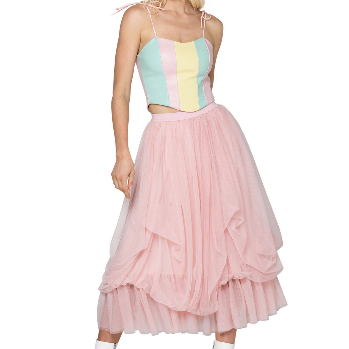 Cotton Candy Tulle Midi Skirt - Limited – BlackMilk Clothing