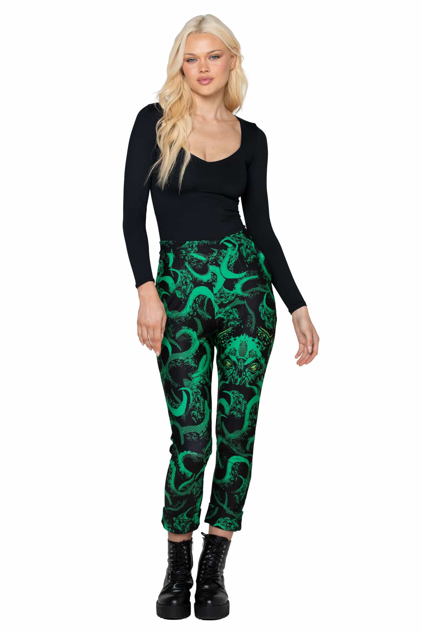 Cthulhu Cuffed Pants - Limited – BlackMilk Clothing