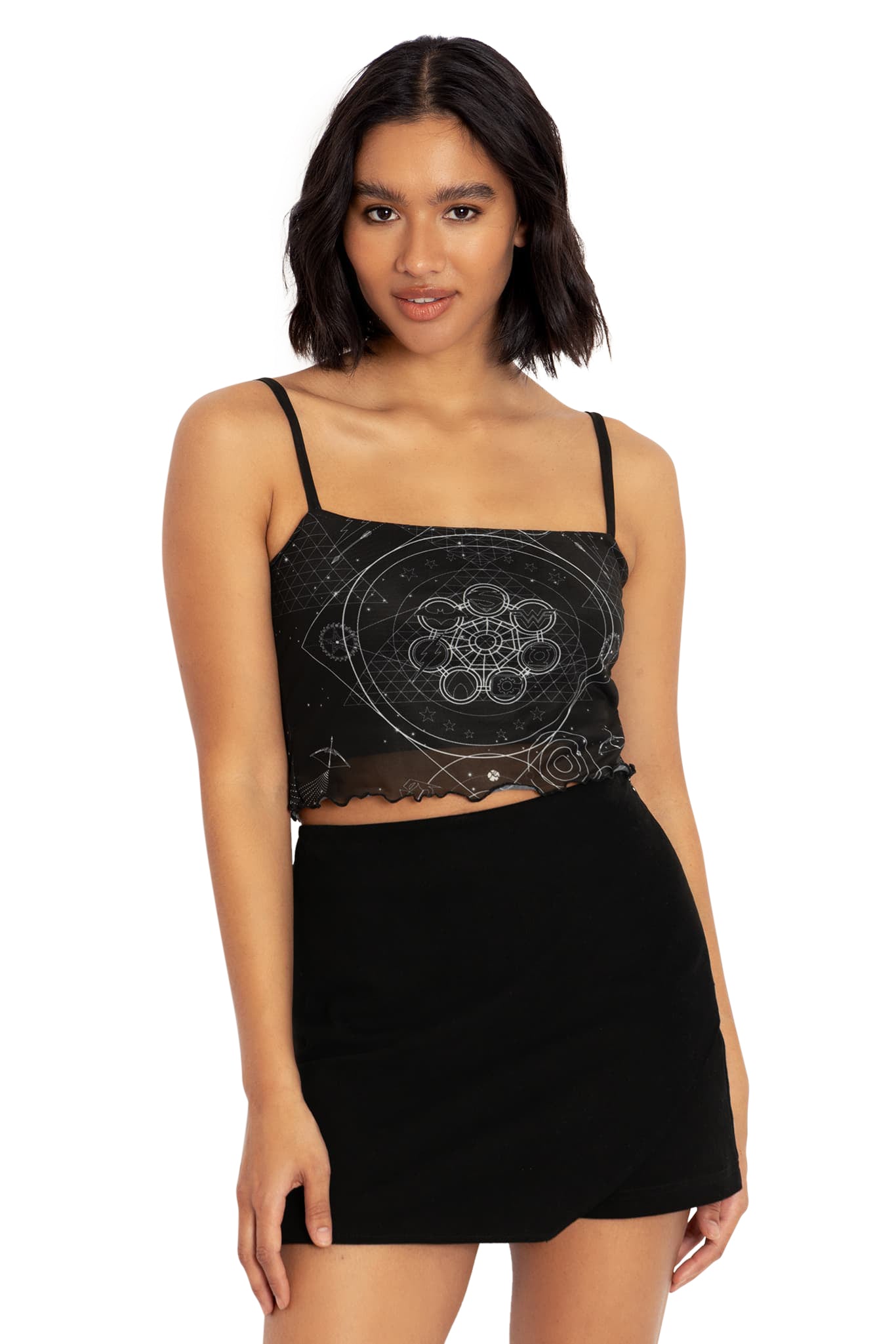DC-Ometry Sheer Cropped Cami - Limited – BlackMilk Clothing