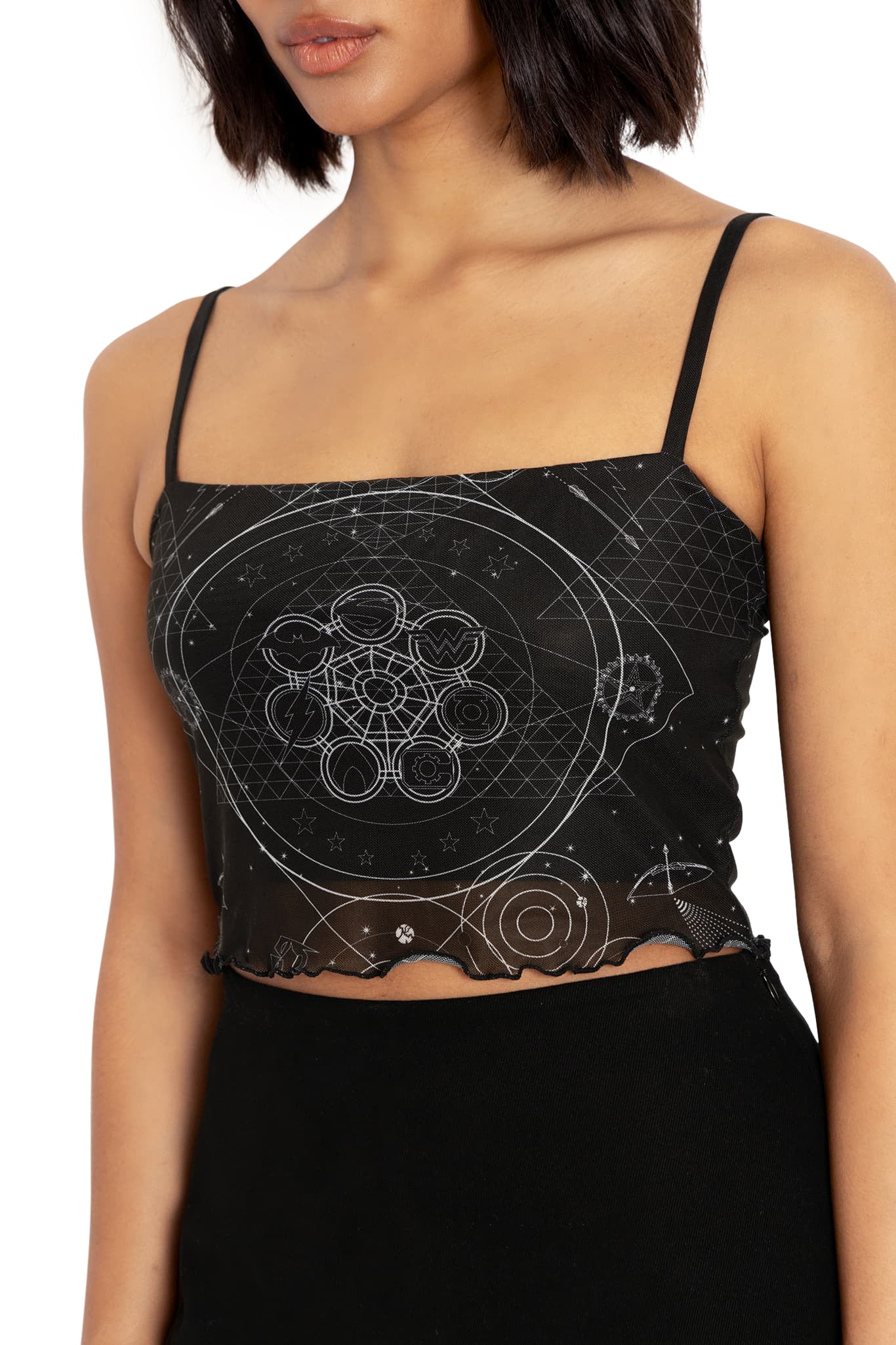 DC-Ometry Sheer Cropped Cami - Limited – BlackMilk Clothing