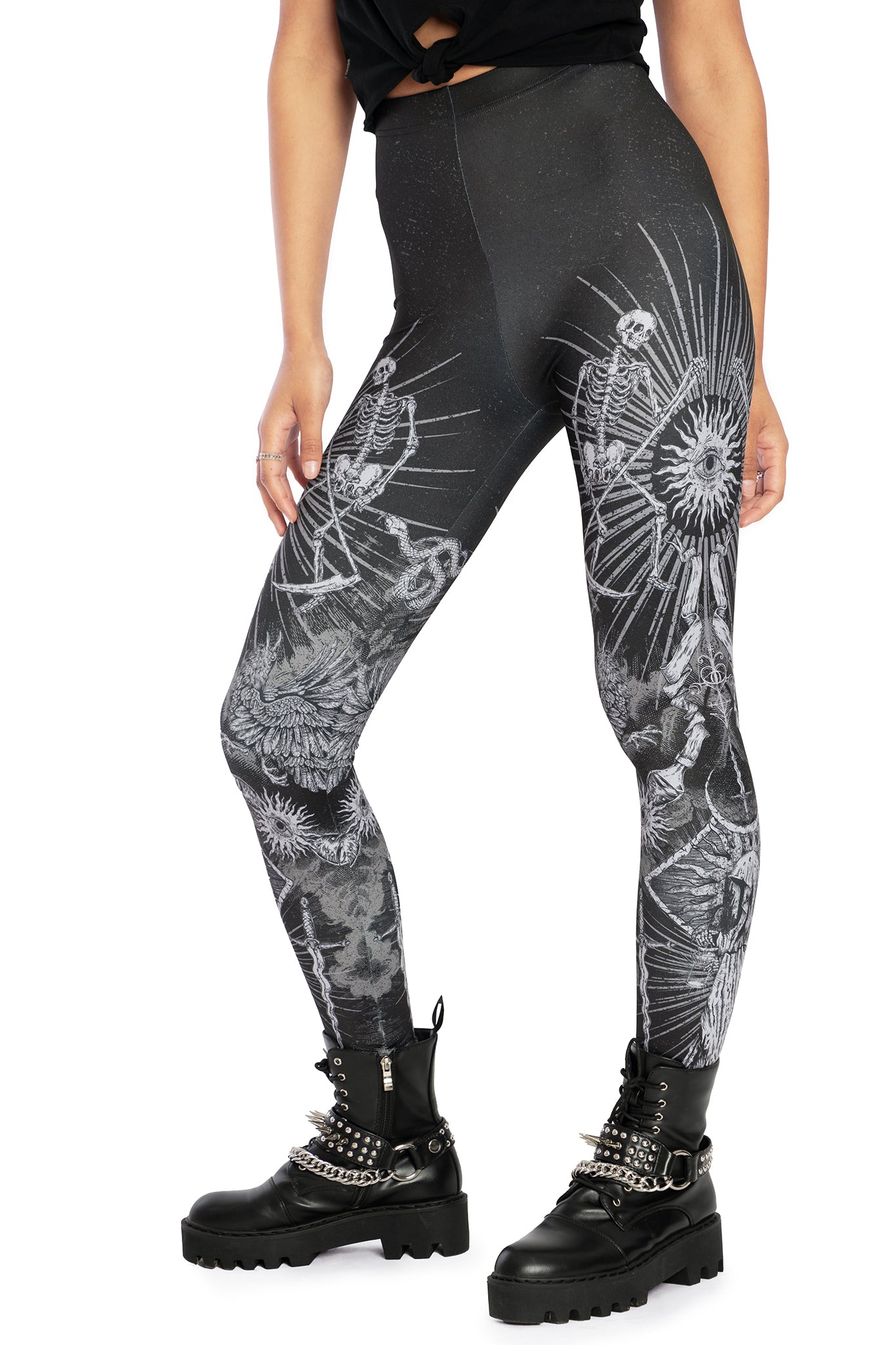 Dark Rites High Waisted Matte Finish Leggings - Limited – BlackMilk ...