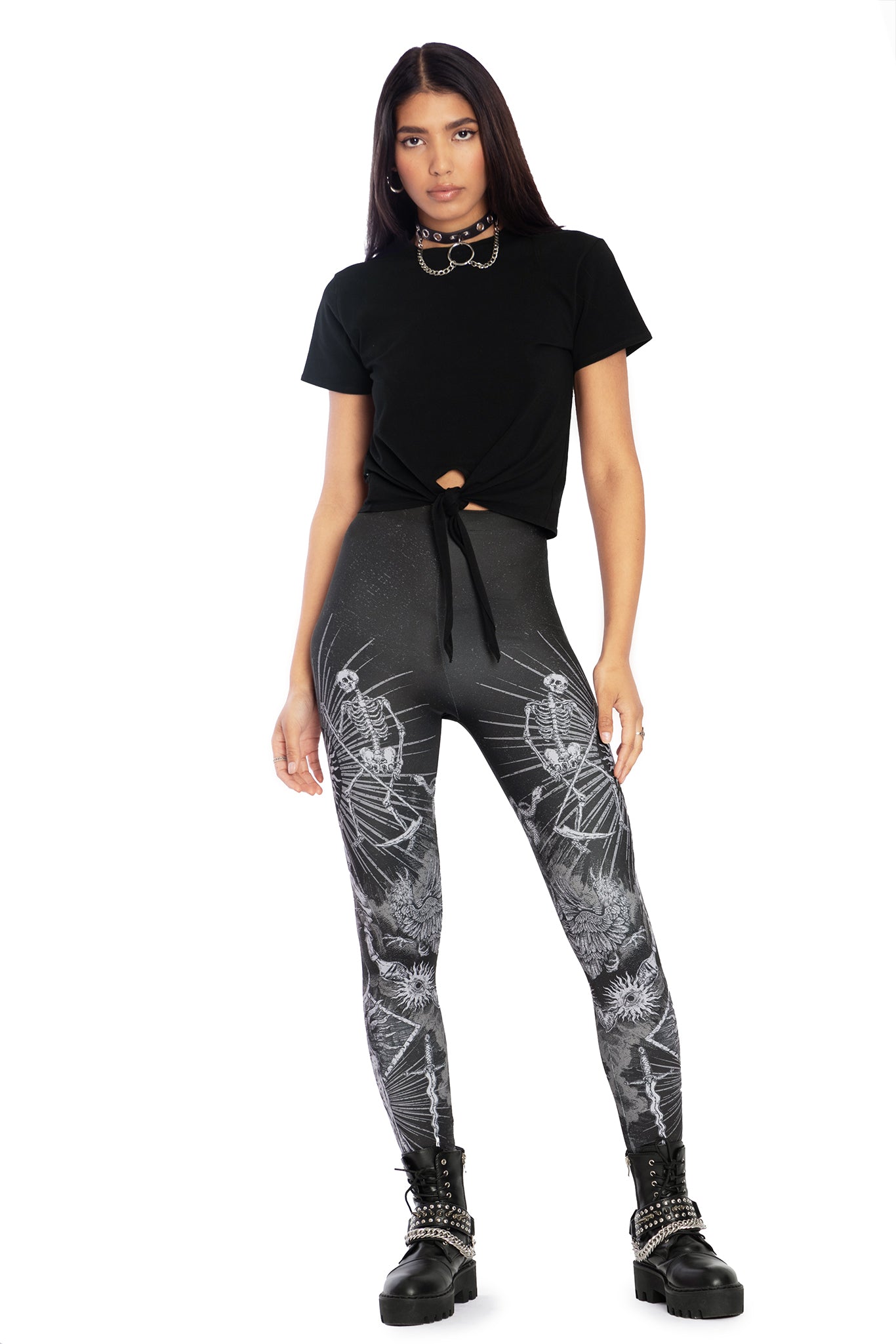 Dark Rites High Waisted Matte Finish Leggings - Limited – BlackMilk ...