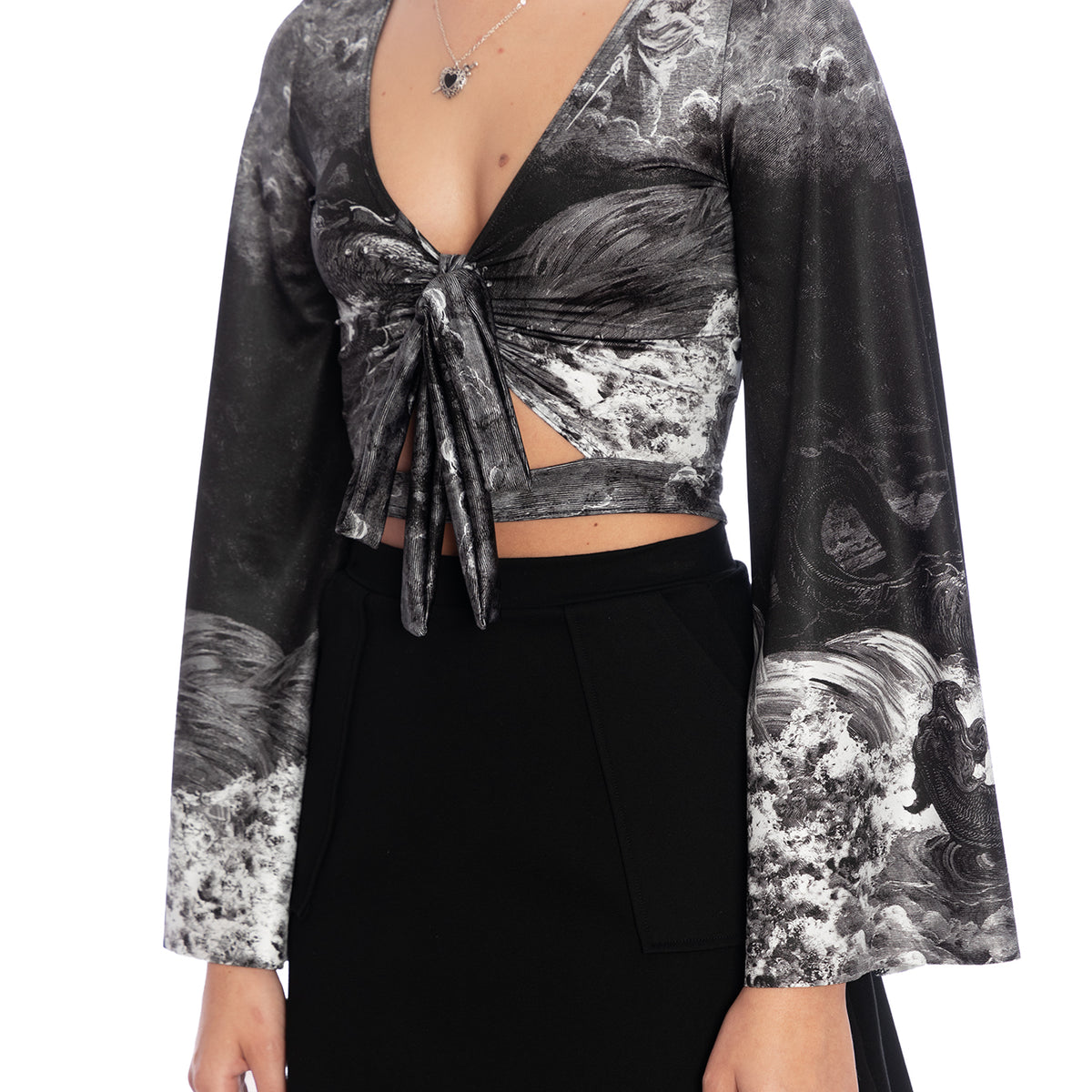 Destruction Of Leviathan Long Sleeve Rio Top - Limited – BlackMilk Clothing