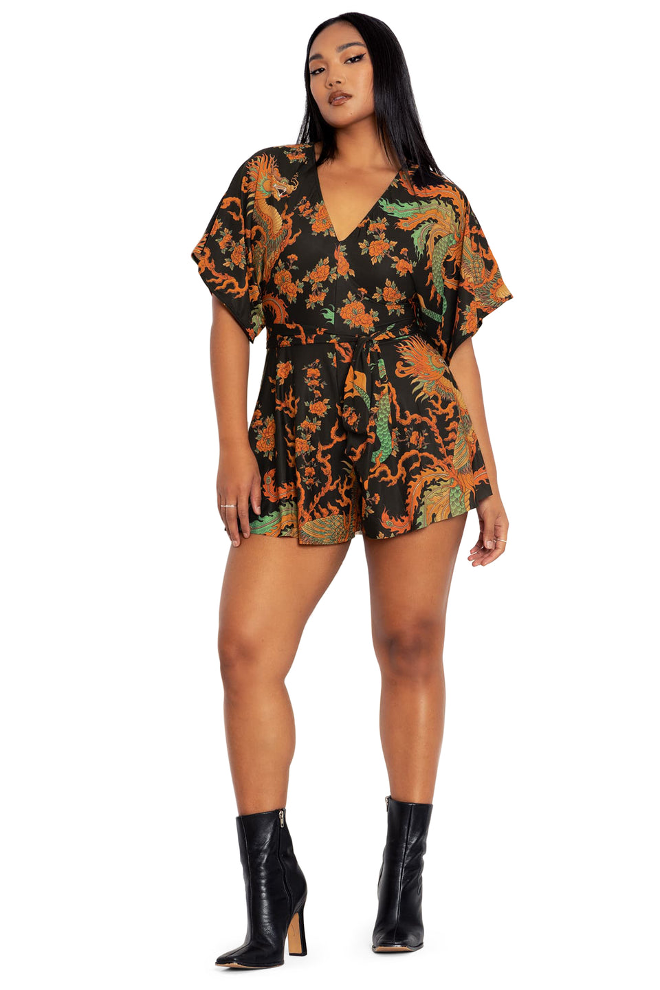 Dragon Rising Slinky Playsuit - Limited – BlackMilk Clothing
