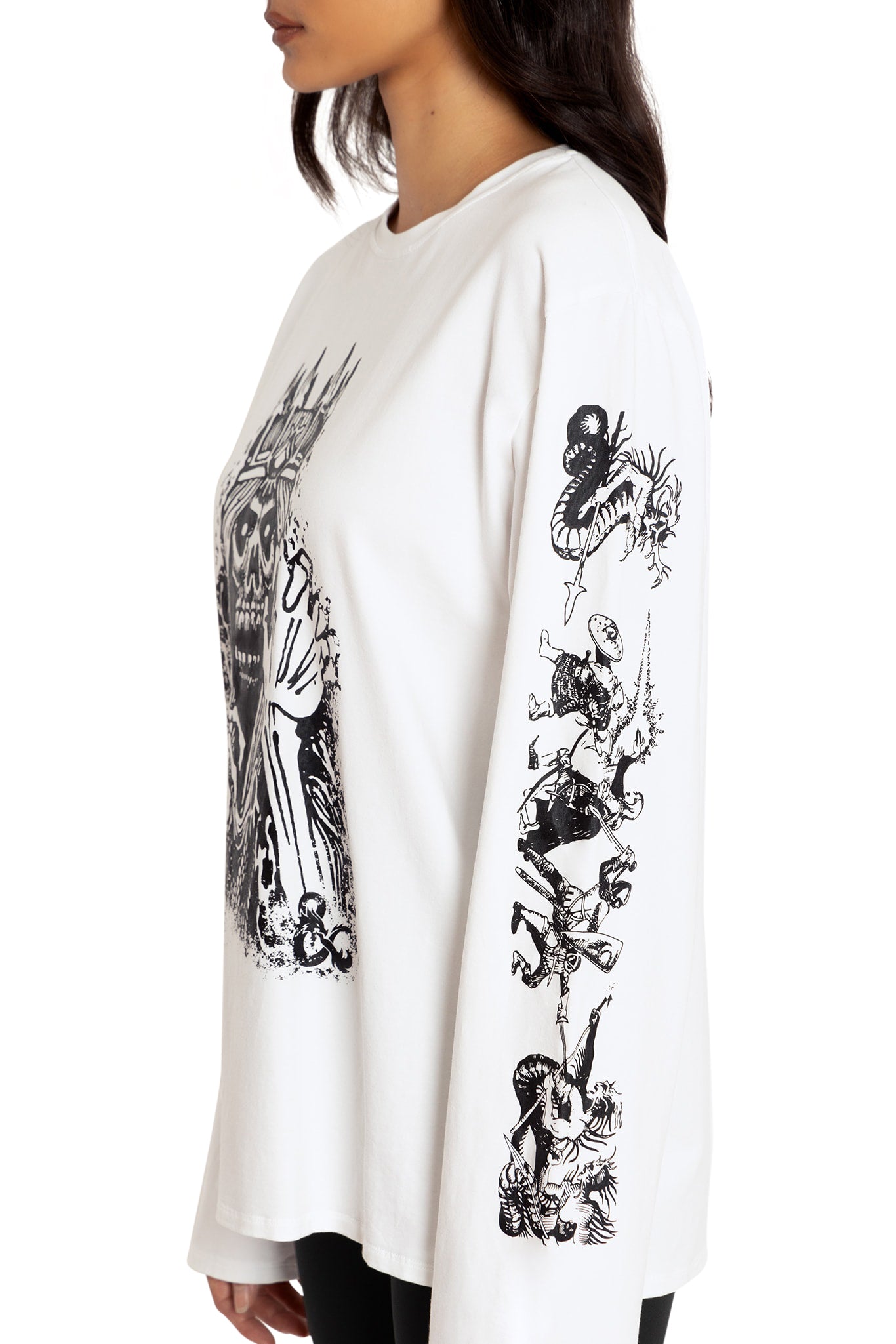 Lich Long Sleeve Oversized Boyfriend Tee - Limited – BlackMilk Clothing