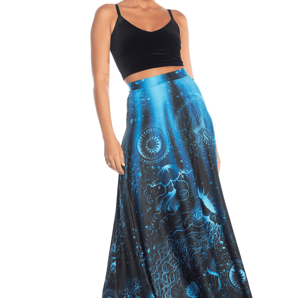 Deep Sea Jellyfish Maxi Skirt - Limited – BlackMilk Clothing