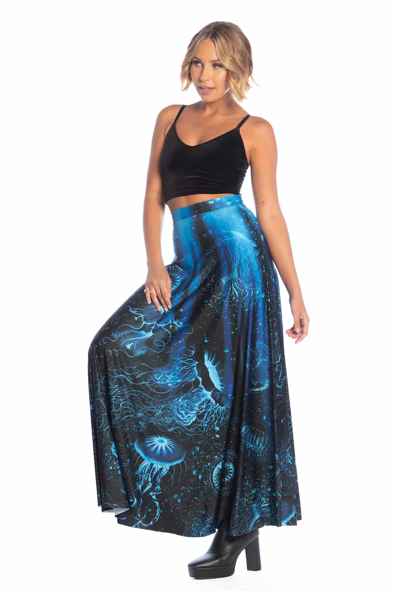 Deep Sea Jellyfish Maxi Skirt - Limited – BlackMilk Clothing