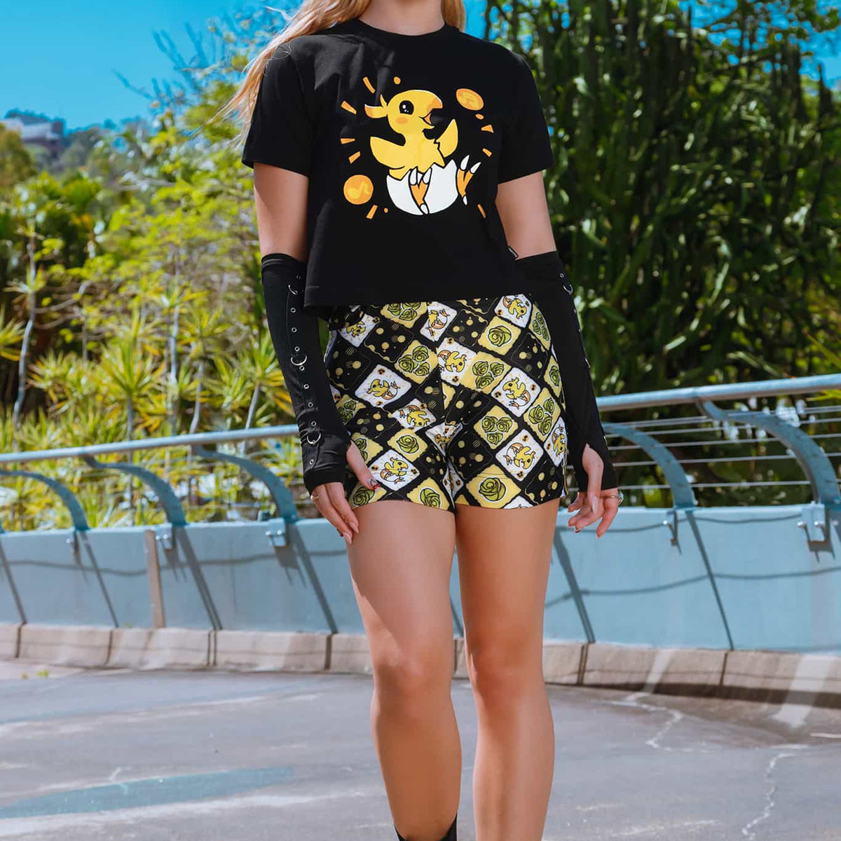 Chocobo High Waisted Pocket Shorts - Limited – BlackMilk Clothing