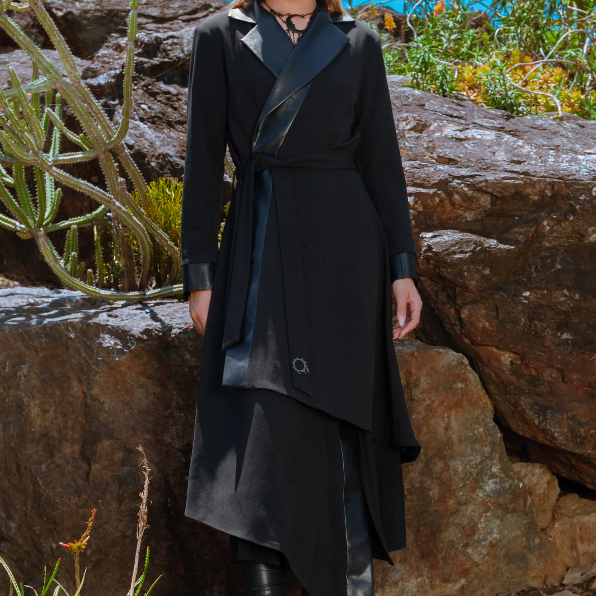 Job Icons Asymmetric Trench Coat - Limited – BlackMilk Clothing