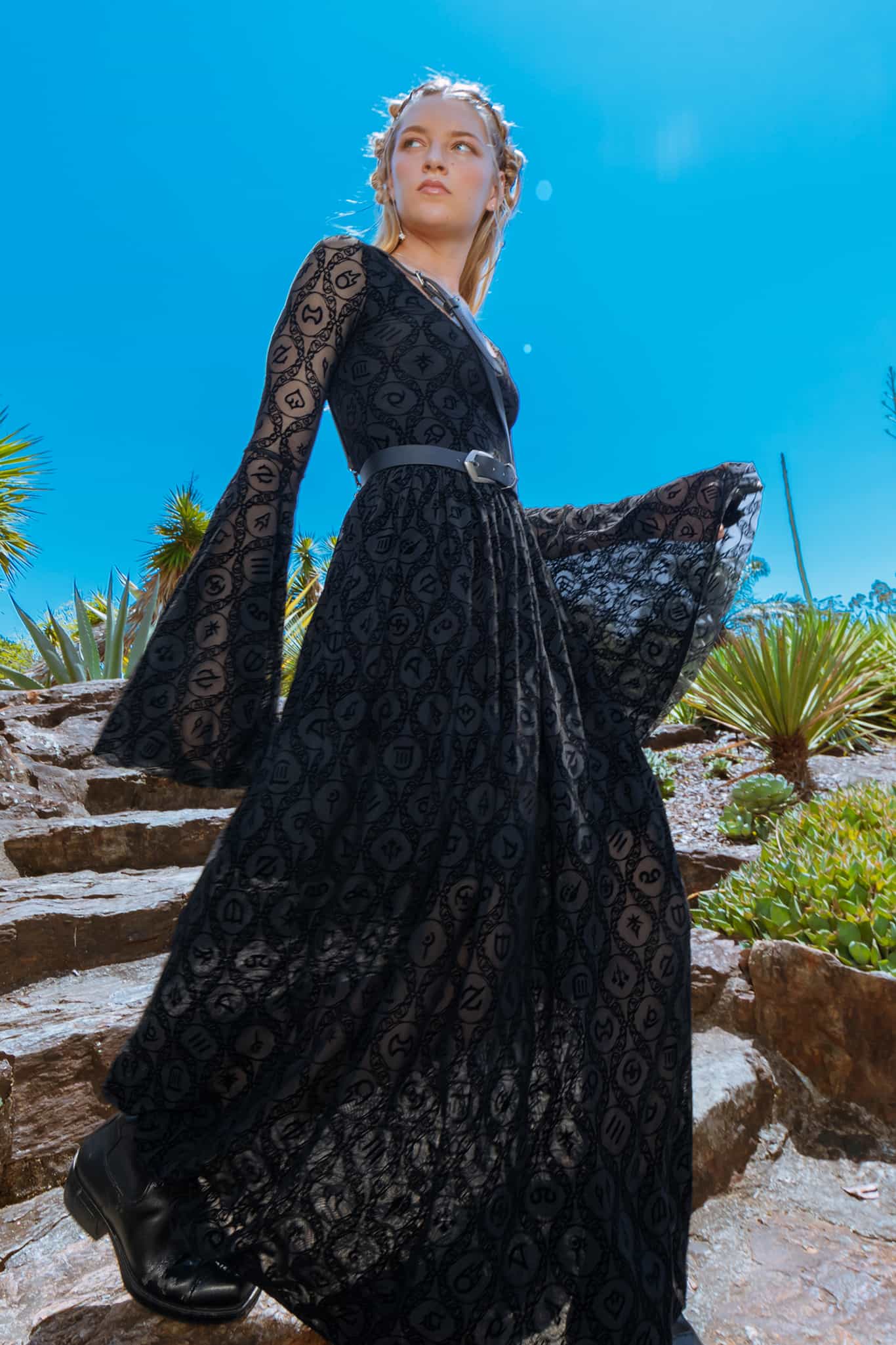 Job Icons Spectre Maxi Dress - Limited – BlackMilk Clothing