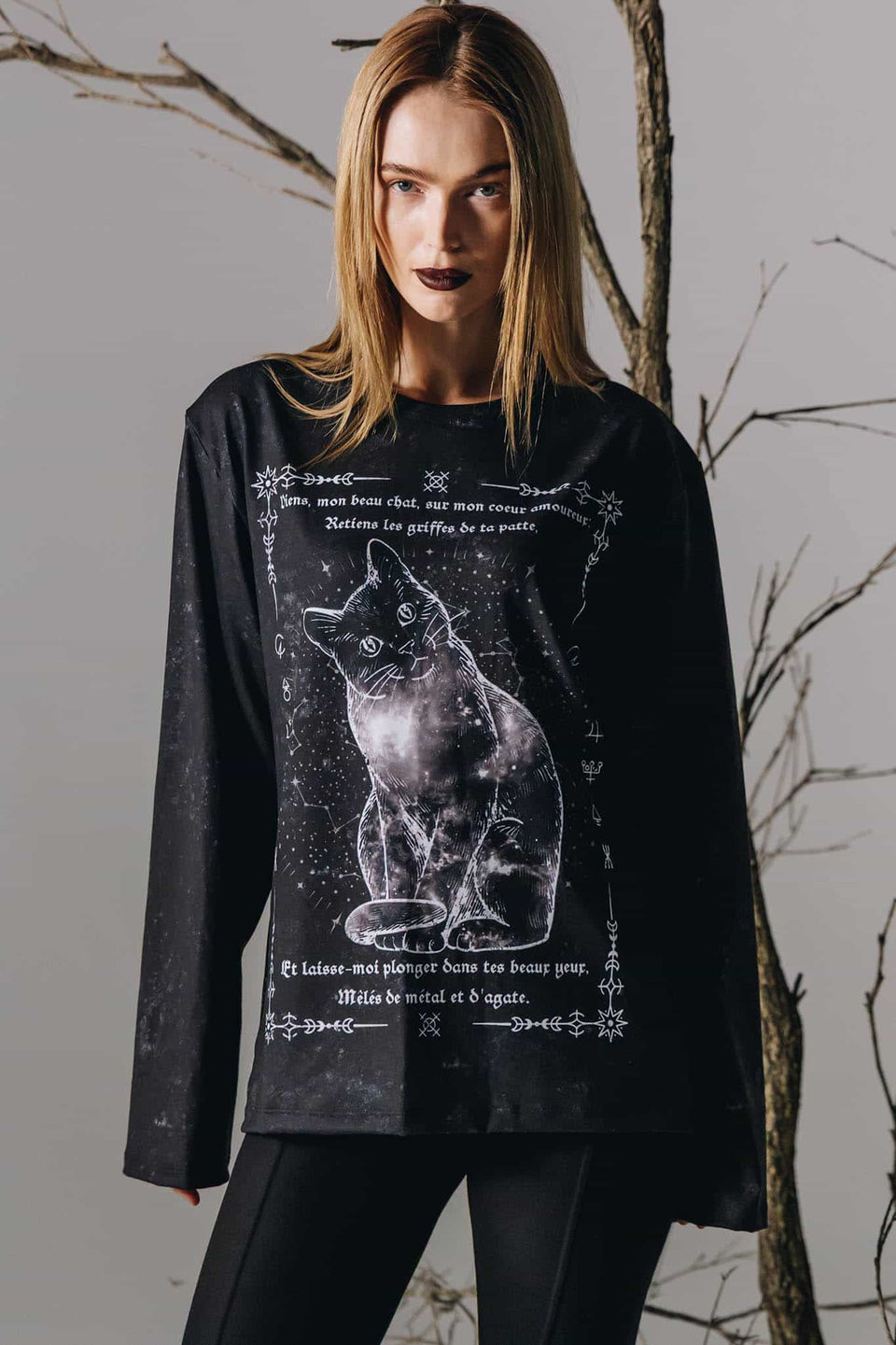 Fleurs of Evil Long Sleeve Oversized Boyfriend Tee - Limited ...