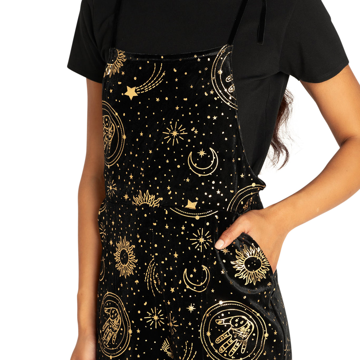 Fortune Teller Velvet Tie Playsuit - Limited – BlackMilk Clothing