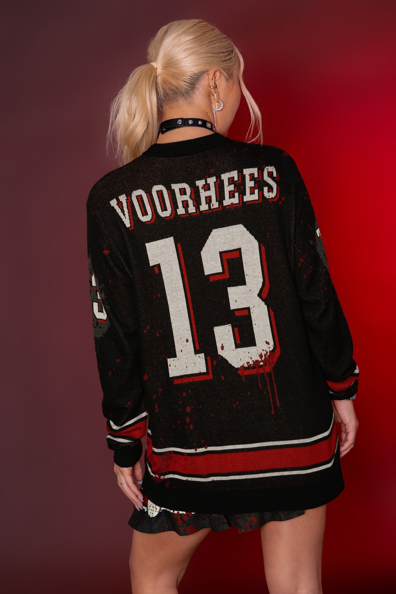Jason Voorhees Oversized Knit Sweater - Limited – BlackMilk Clothing