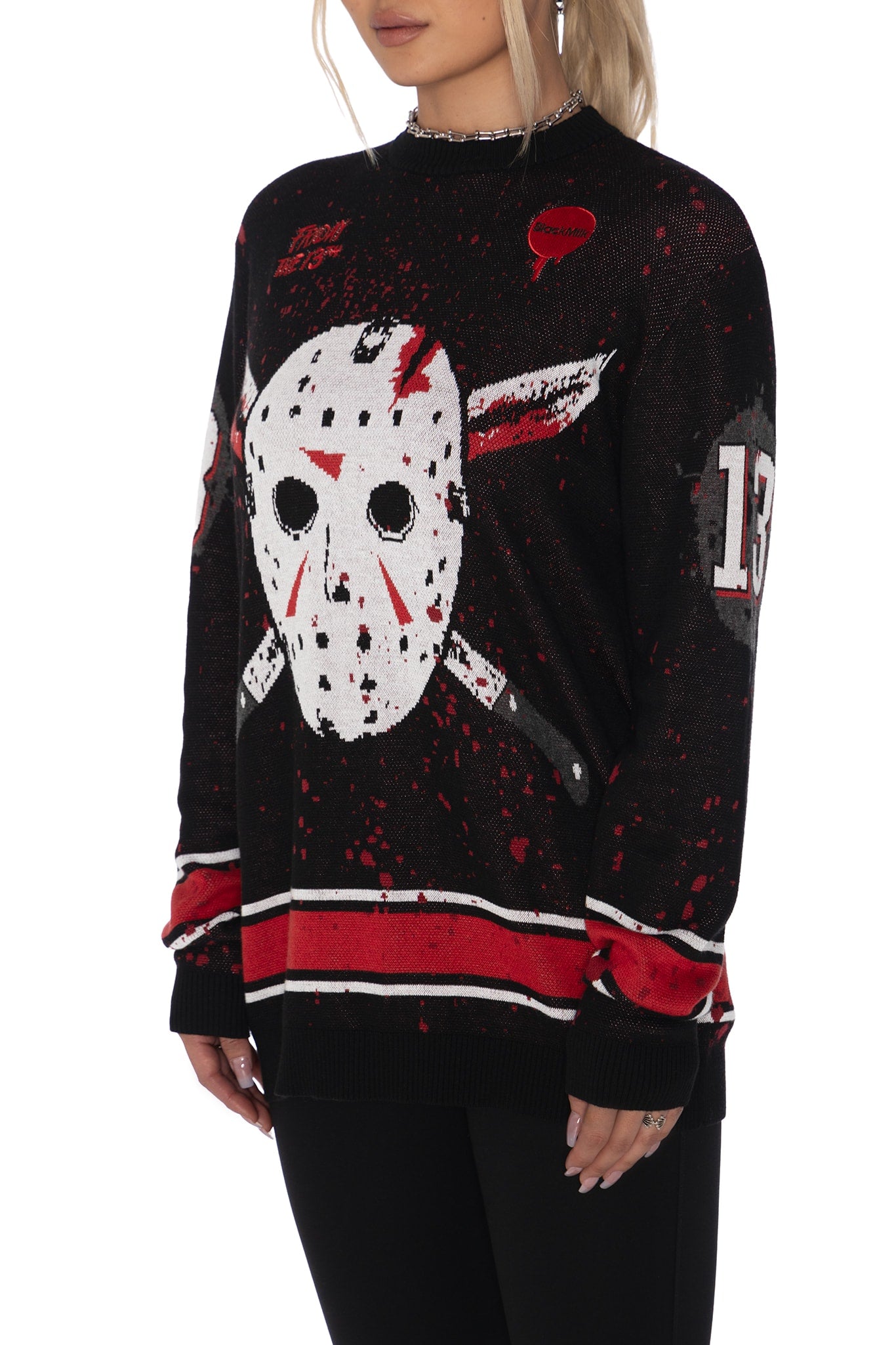 Jason Voorhees Oversized Knit Sweater - Limited – BlackMilk Clothing