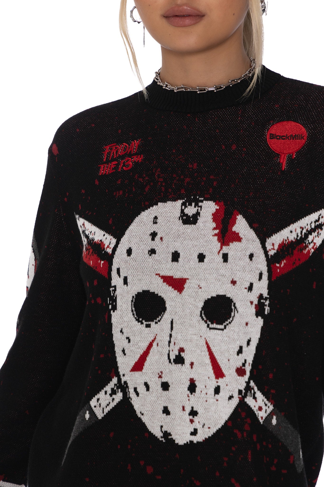 Jason Voorhees Oversized Knit Sweater - Limited – BlackMilk Clothing
