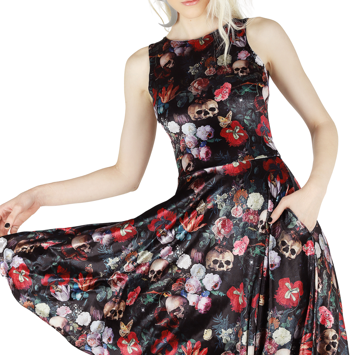 Garden Of The Ancient Dead Velvet Princess Longline Dress - Limited ...