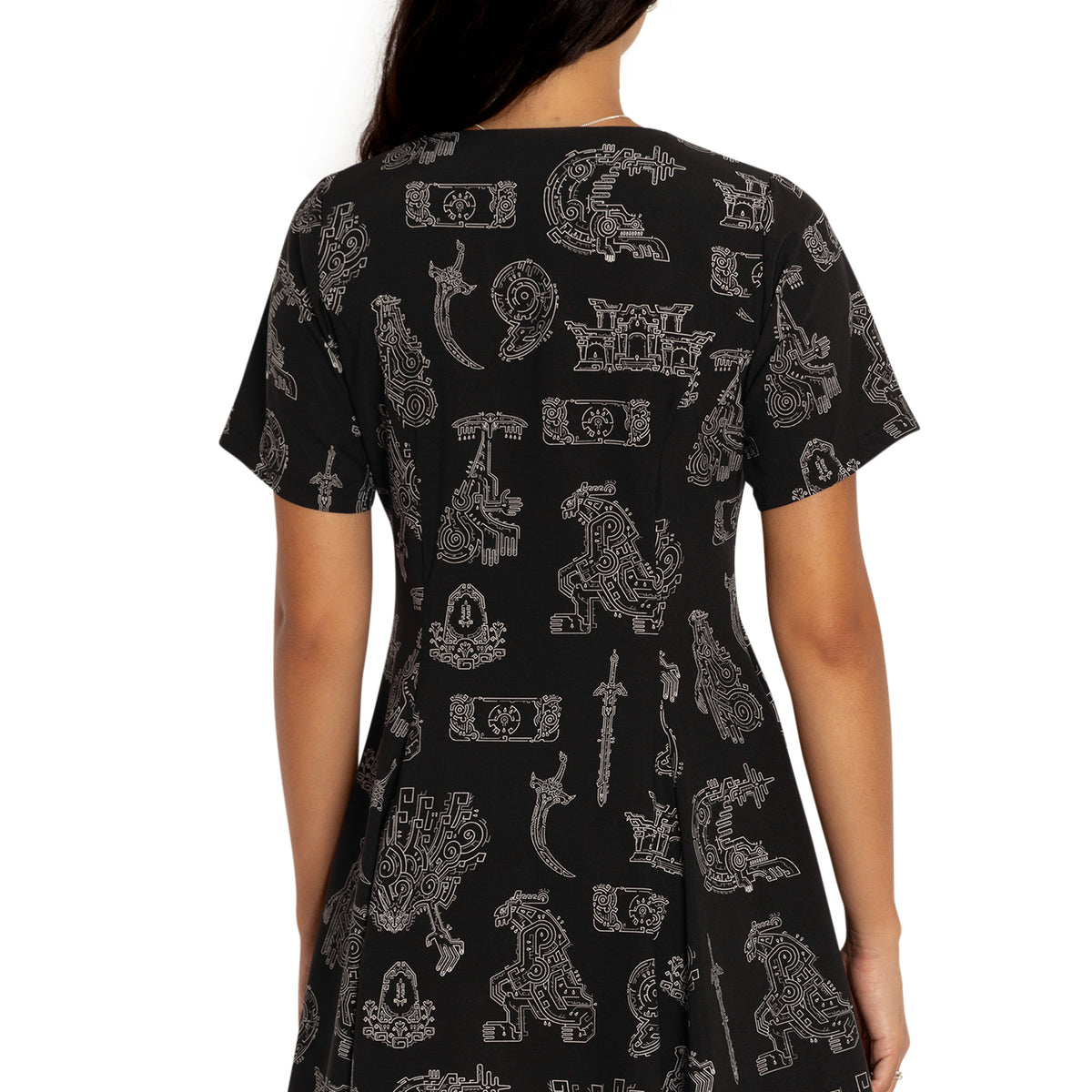 Geoglyphs Evil V Dress - Limited – BlackMilk Clothing