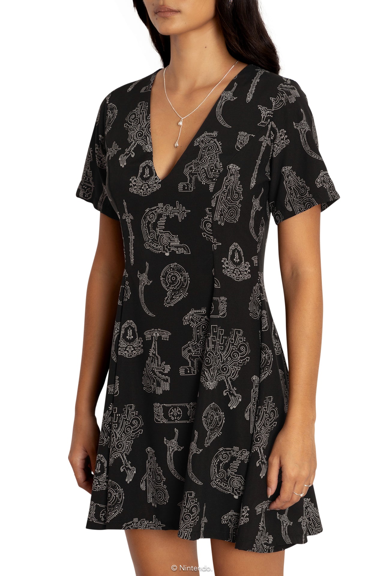 Geoglyphs Evil V Dress - Limited – BlackMilk Clothing