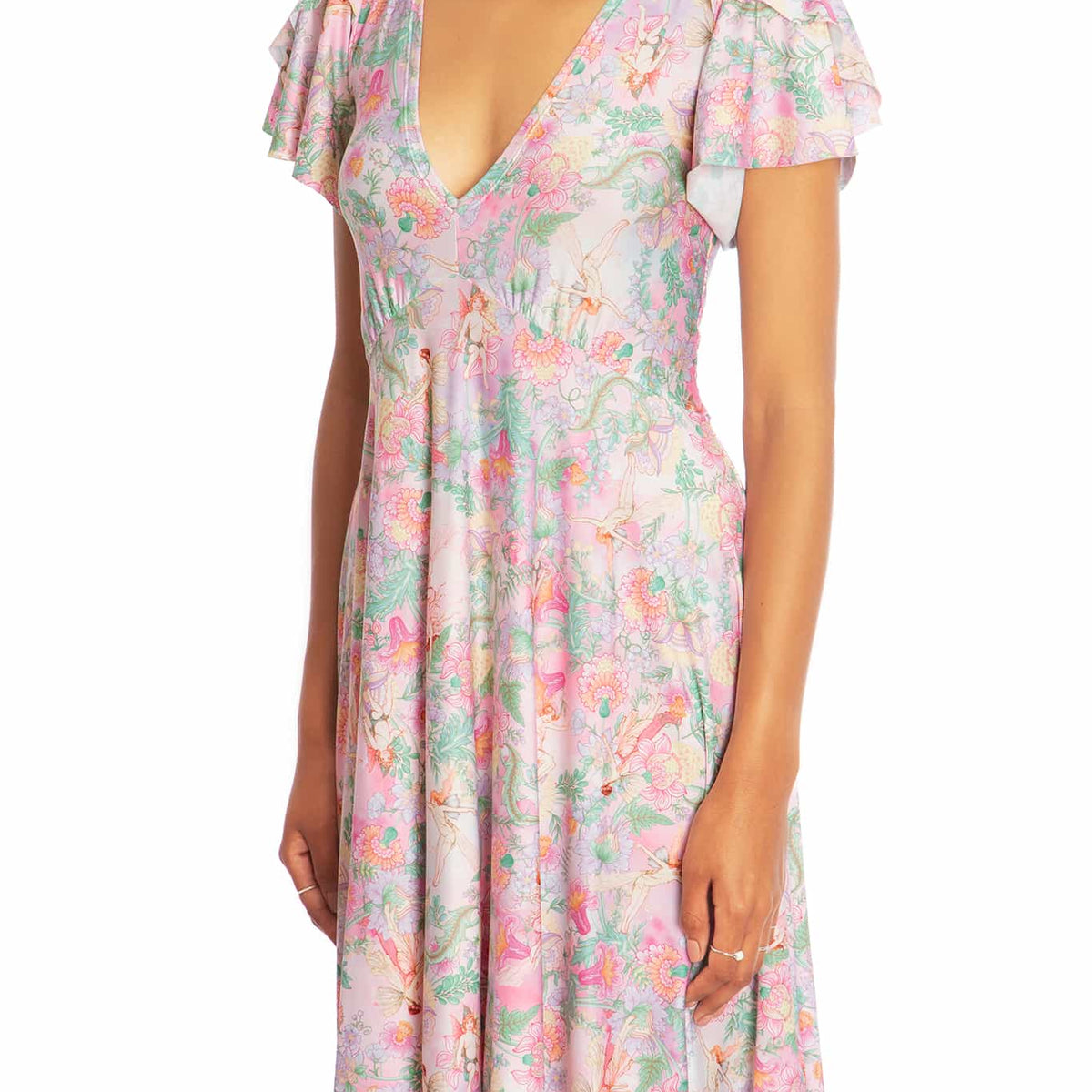 Goble Fairies Tulip Sleeve Longline Dress - Limited – BlackMilk Clothing
