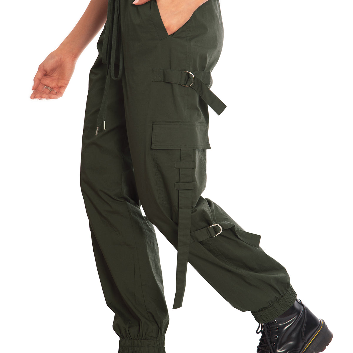 Jungle Green Strappy Comfy Cargo Pants - Limited – BlackMilk Clothing